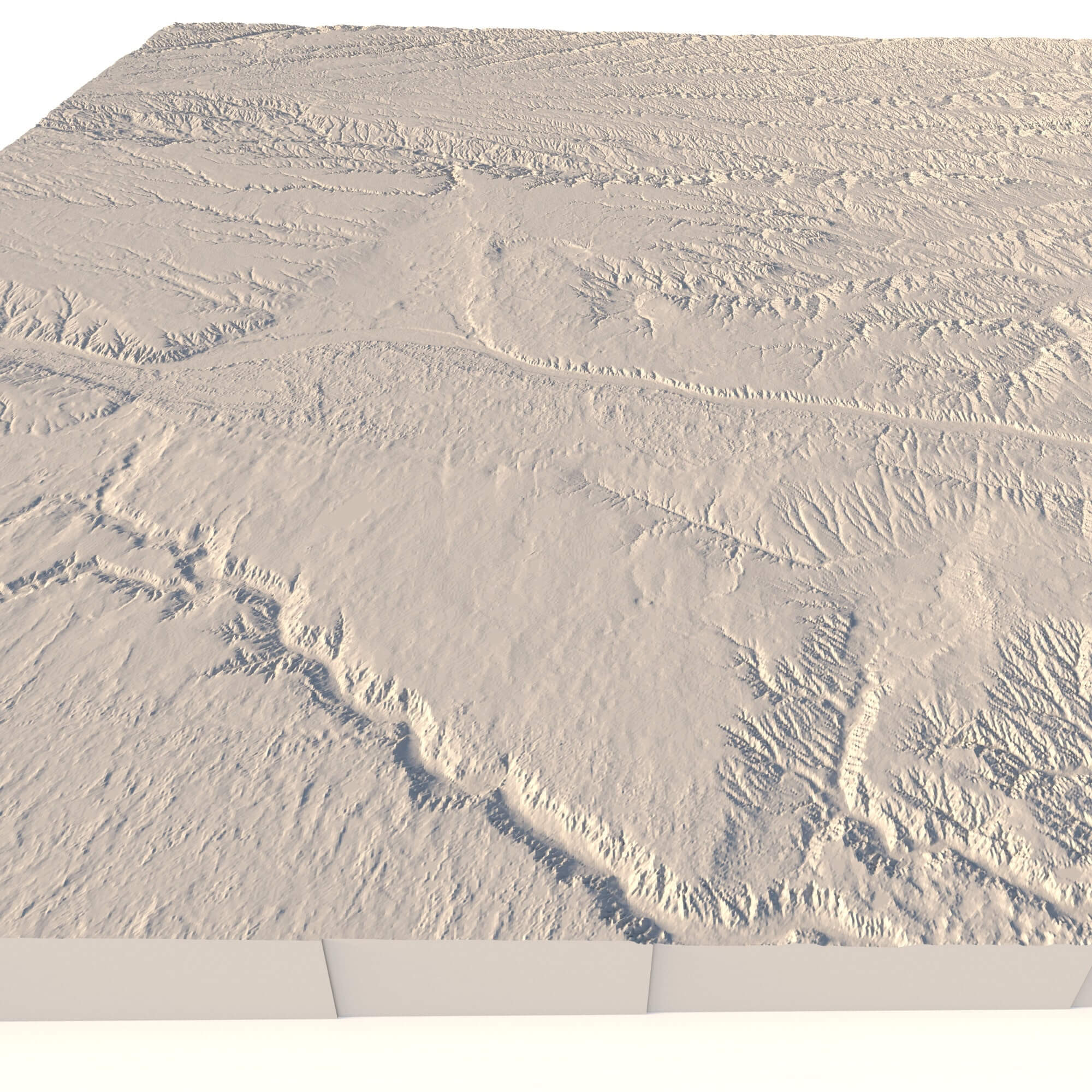 Kansas Topographic Map Stl Model by Shustrik