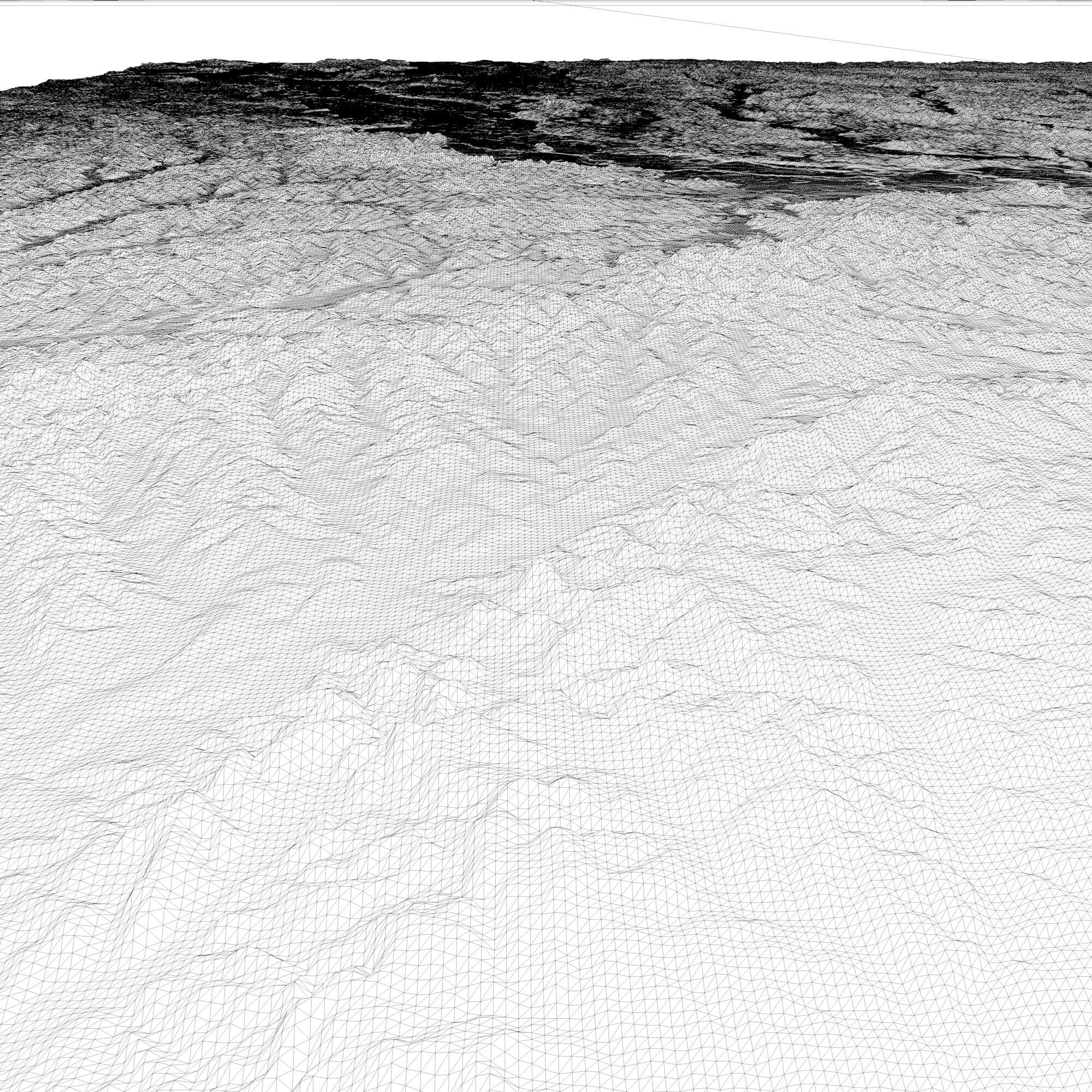Louisiana Topographic Map Stl Model by Shustrik