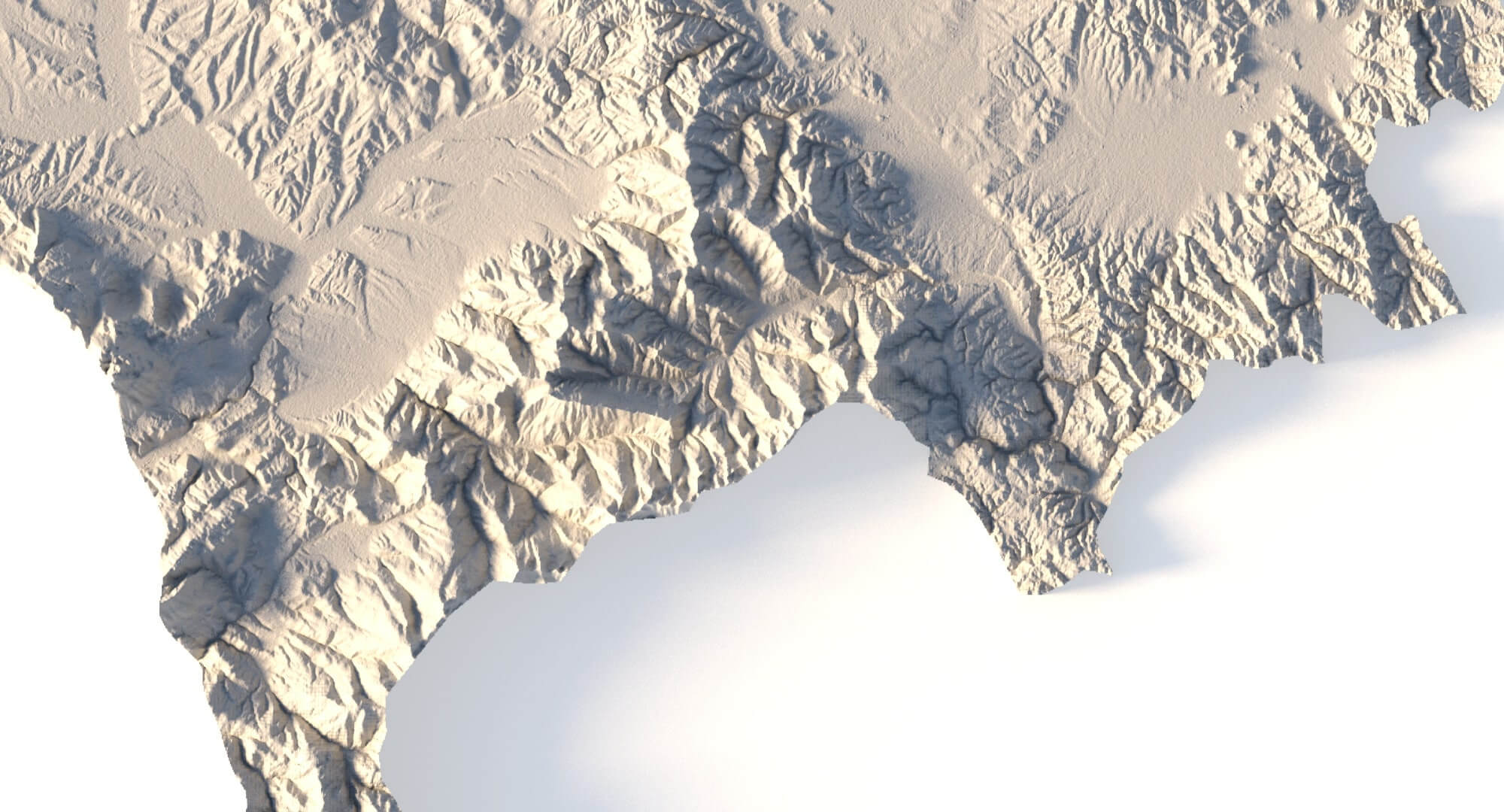 Kosovo Terrain for CNC, Printing and Design - 3D Model by Shustrik