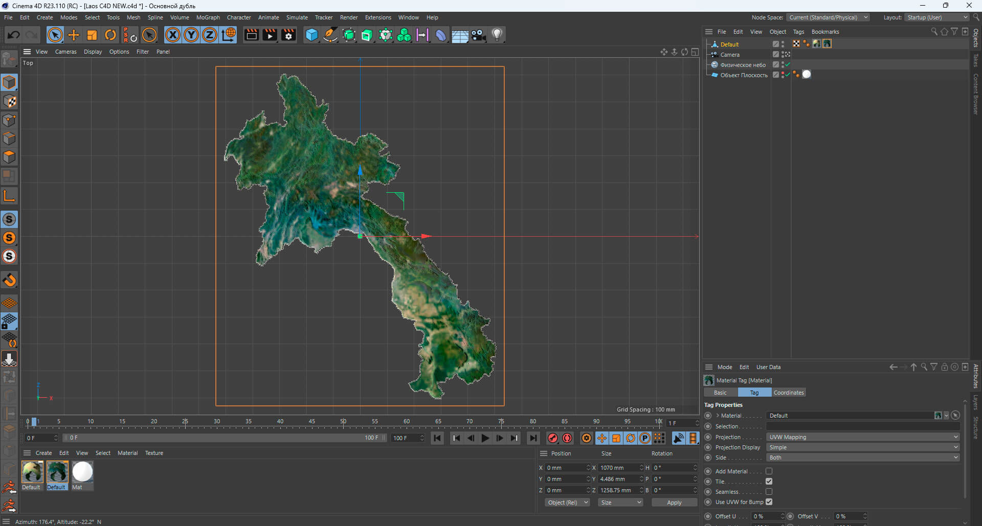 Laos Terrain 3D Map by Shustrik