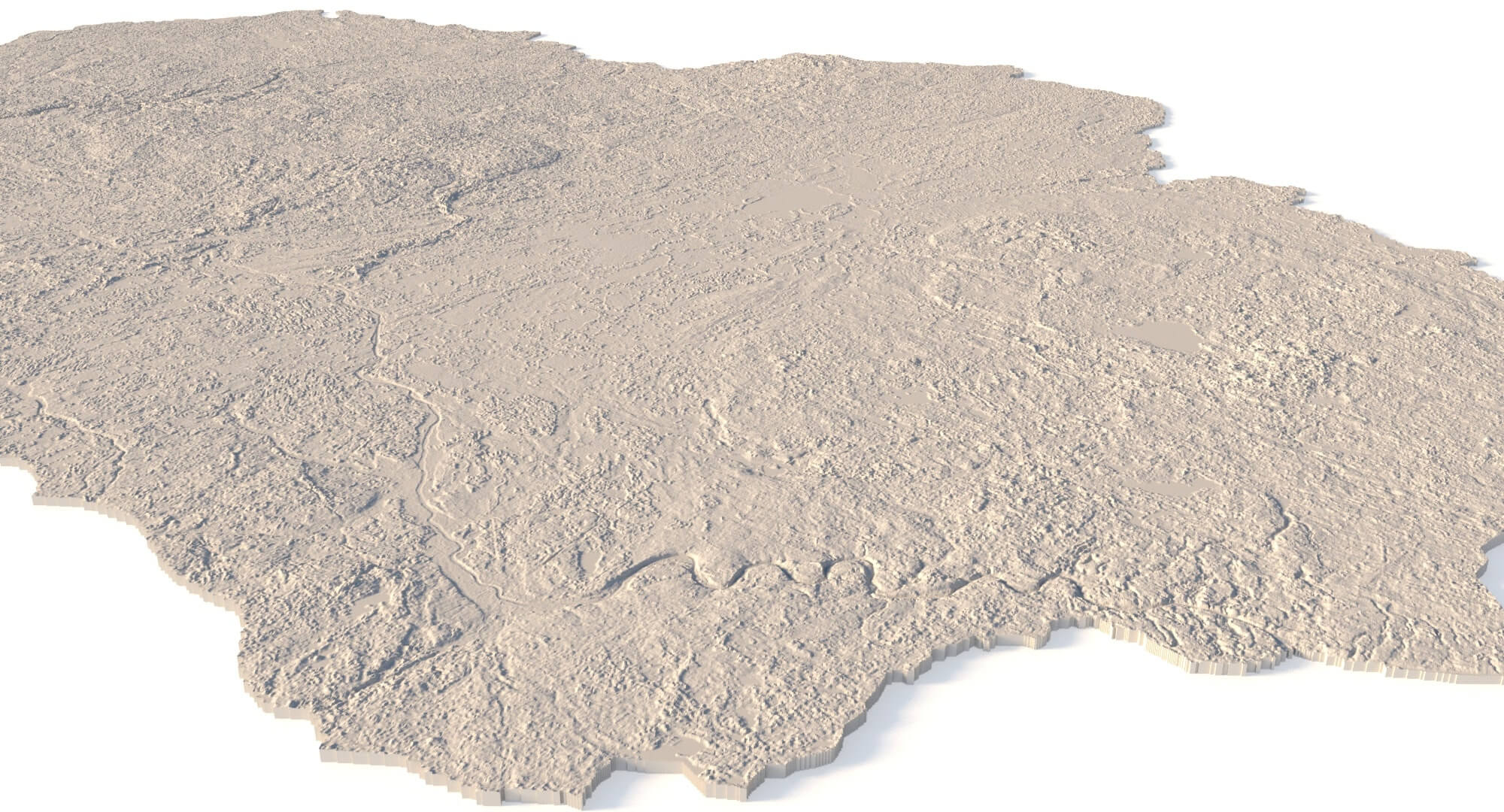 Latvia Terrain for CNC, Printing and Design - 3D Print Model by Shustrik