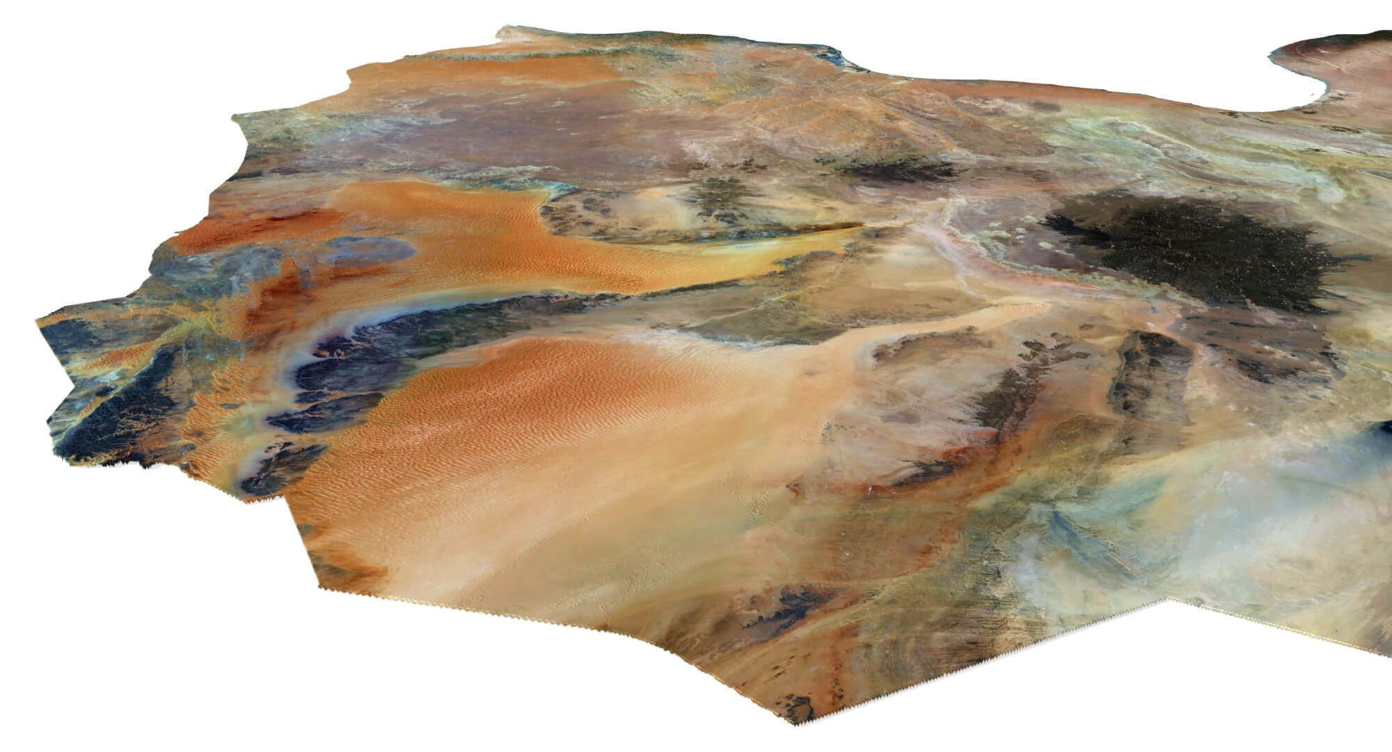 Libya Terrain Map - 3D Model by Shustrik