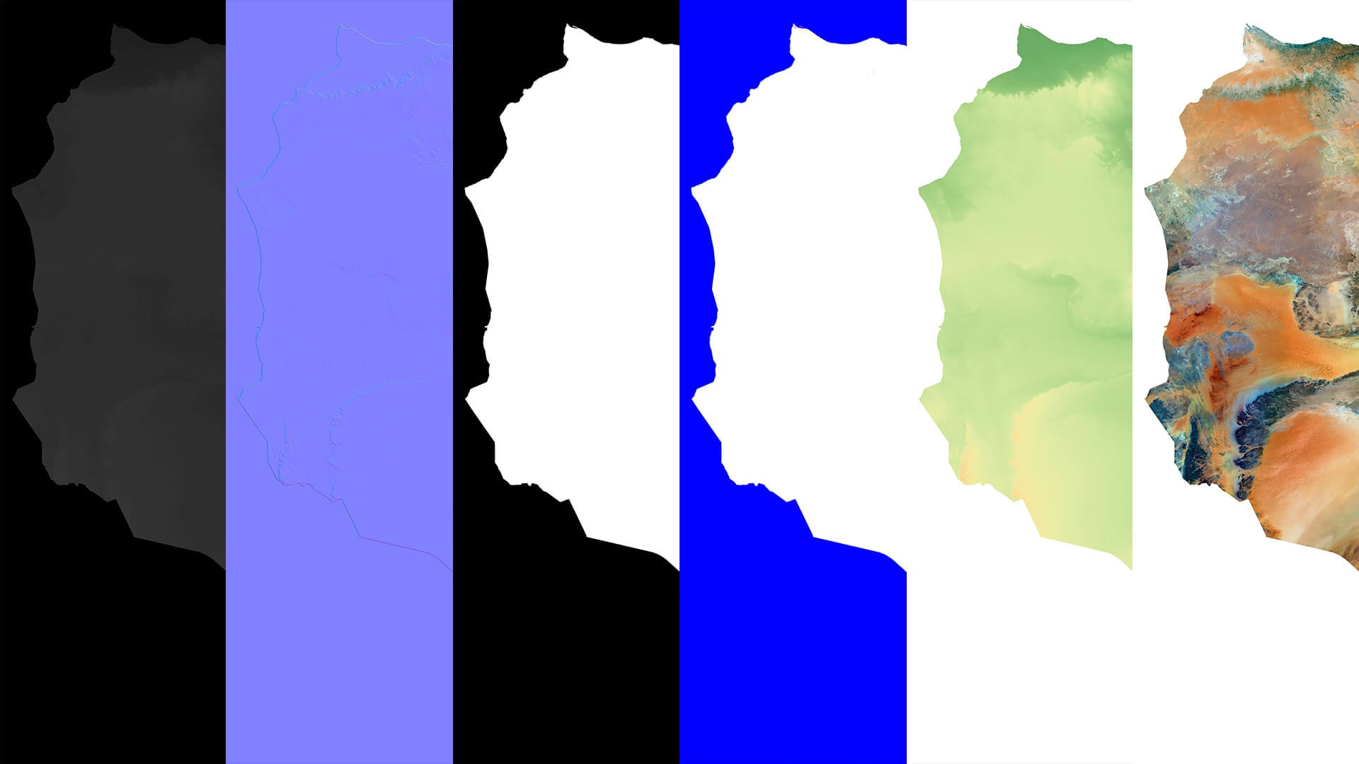 Libya Terrain Map - 3D Model by Shustrik