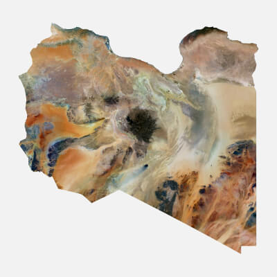 Libya Terrain Map - 3D Model by Shustrik