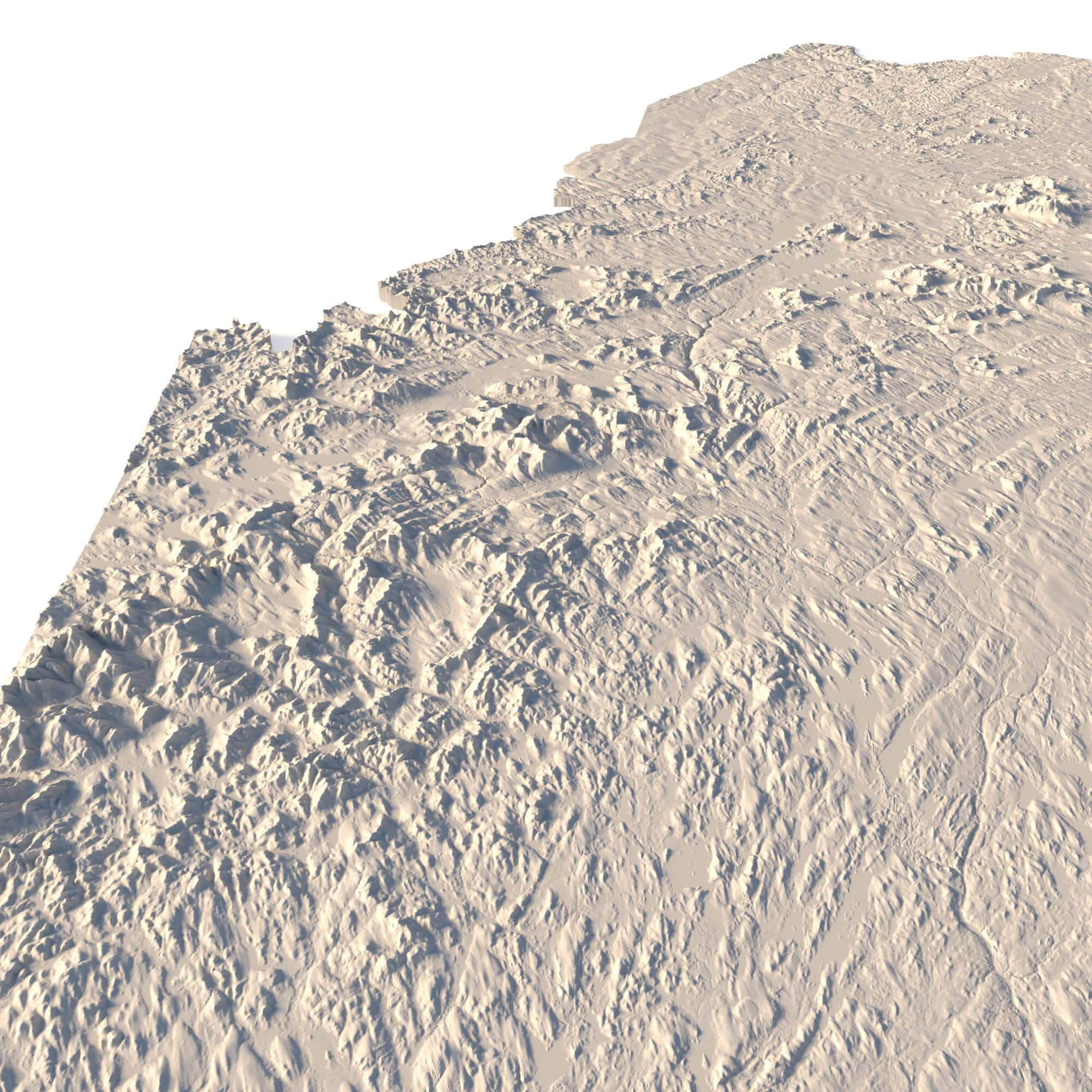 Maine Topographic Map Stl Model by Shustrik