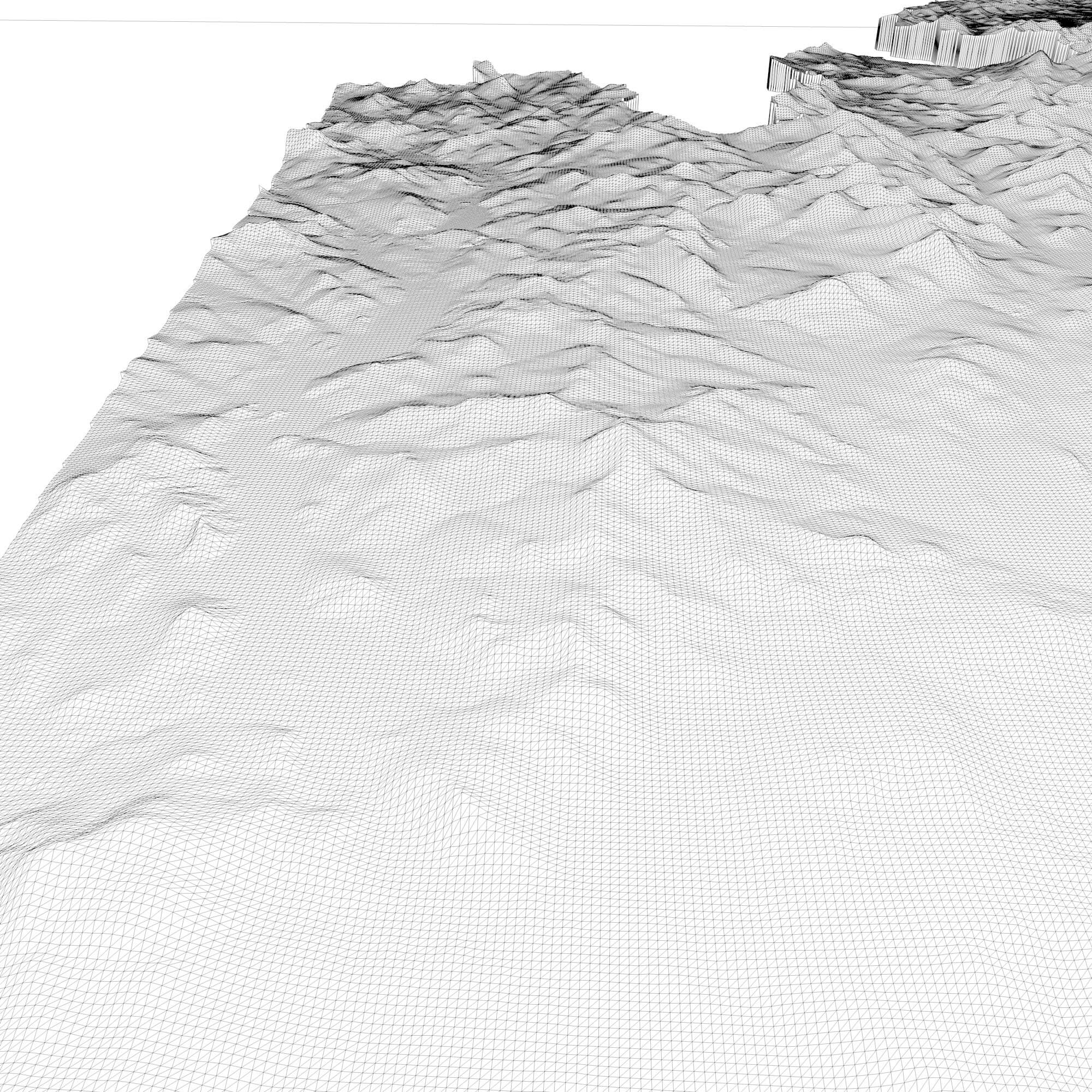 Maine Topographic Map Stl Model by Shustrik