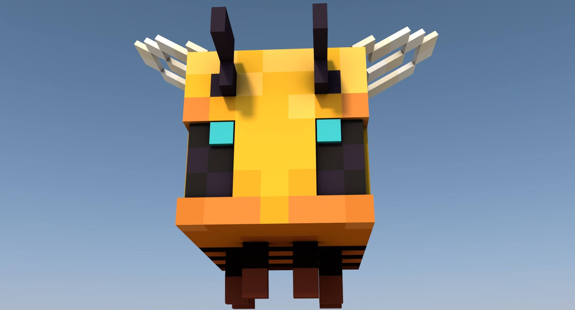 Minecraft Bee for Printing and Design - 3D Model by Shustrik