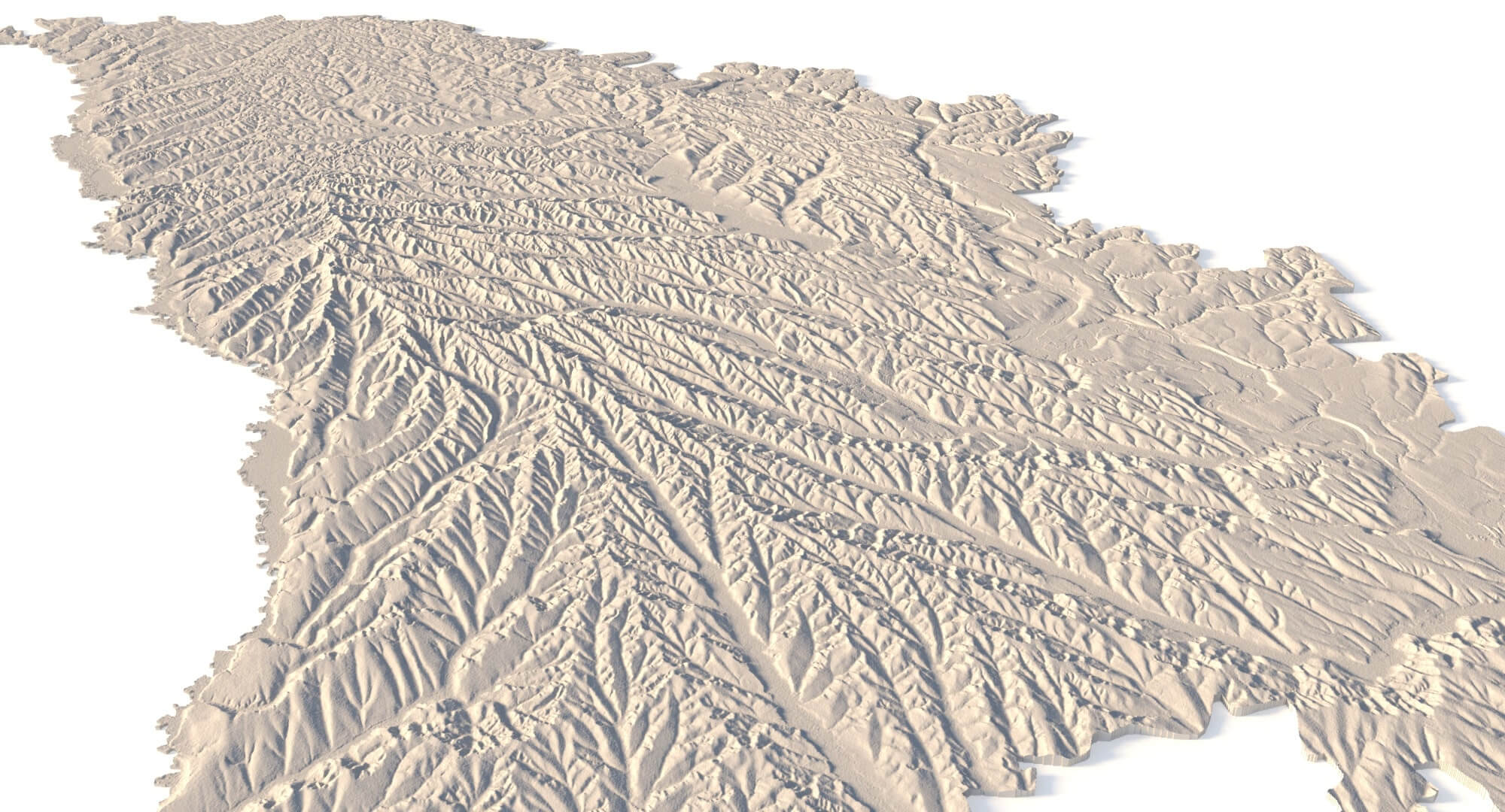 Moldova Terrain for CNC, Printing and Design - 3D Model by Shustrik