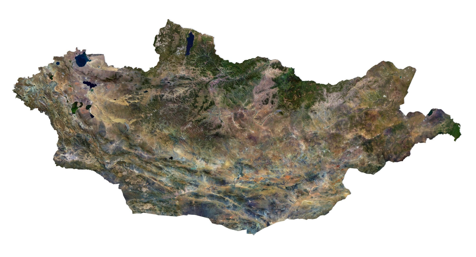Mongolia Terrain 3D Map by Shustrik
