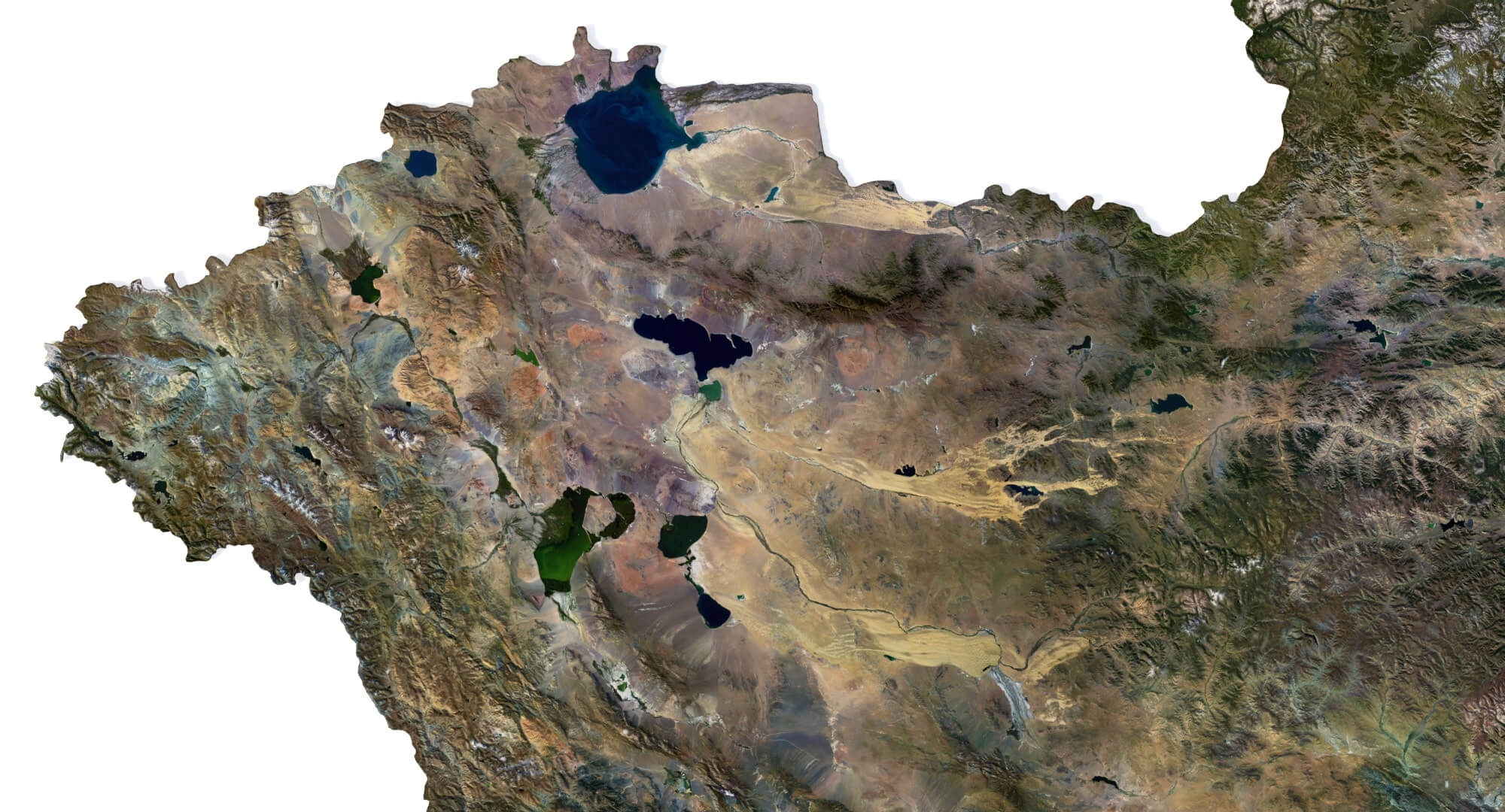 Mongolia Terrain 3D Map by Shustrik