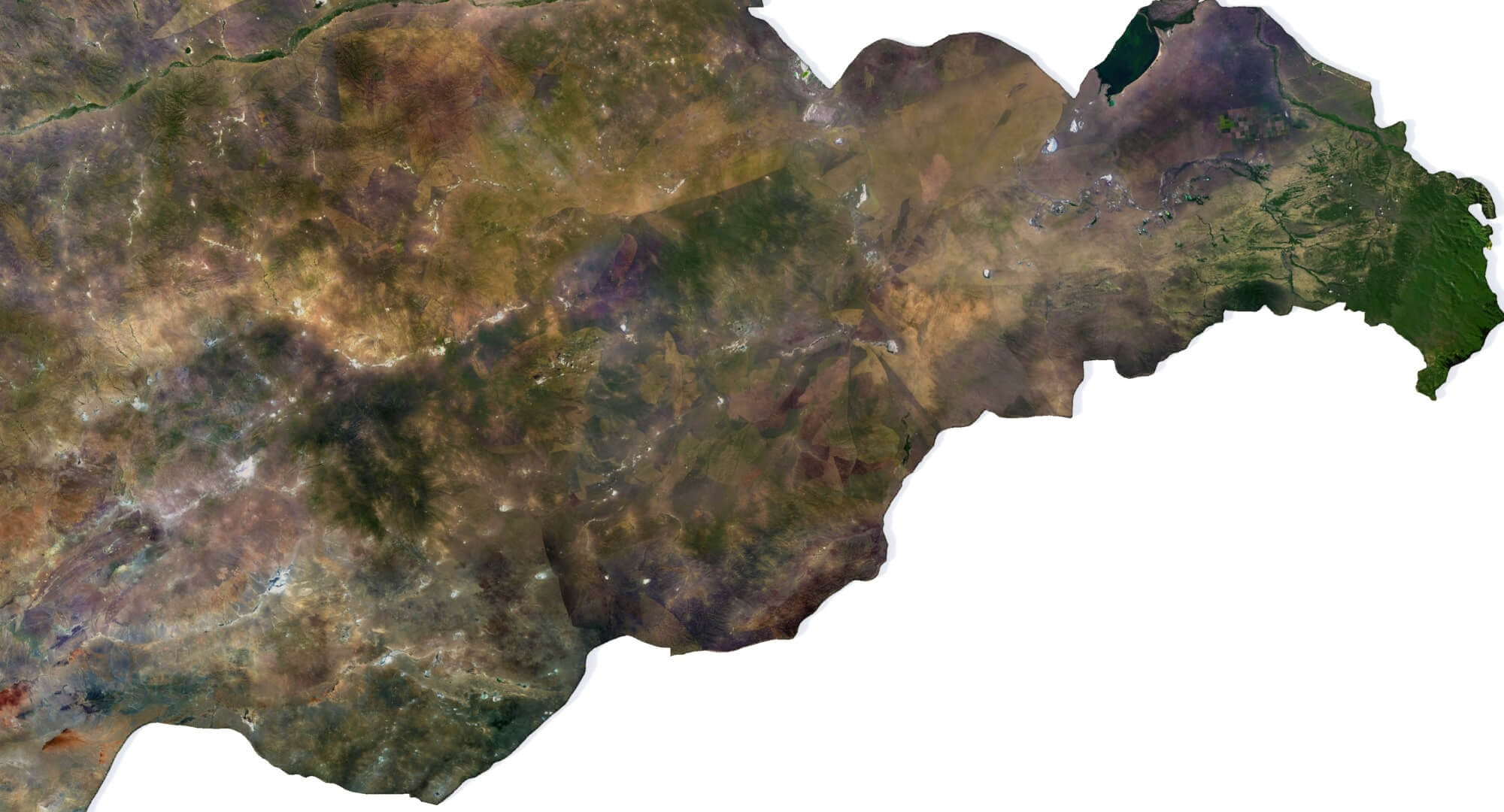 Mongolia Terrain 3D Map by Shustrik