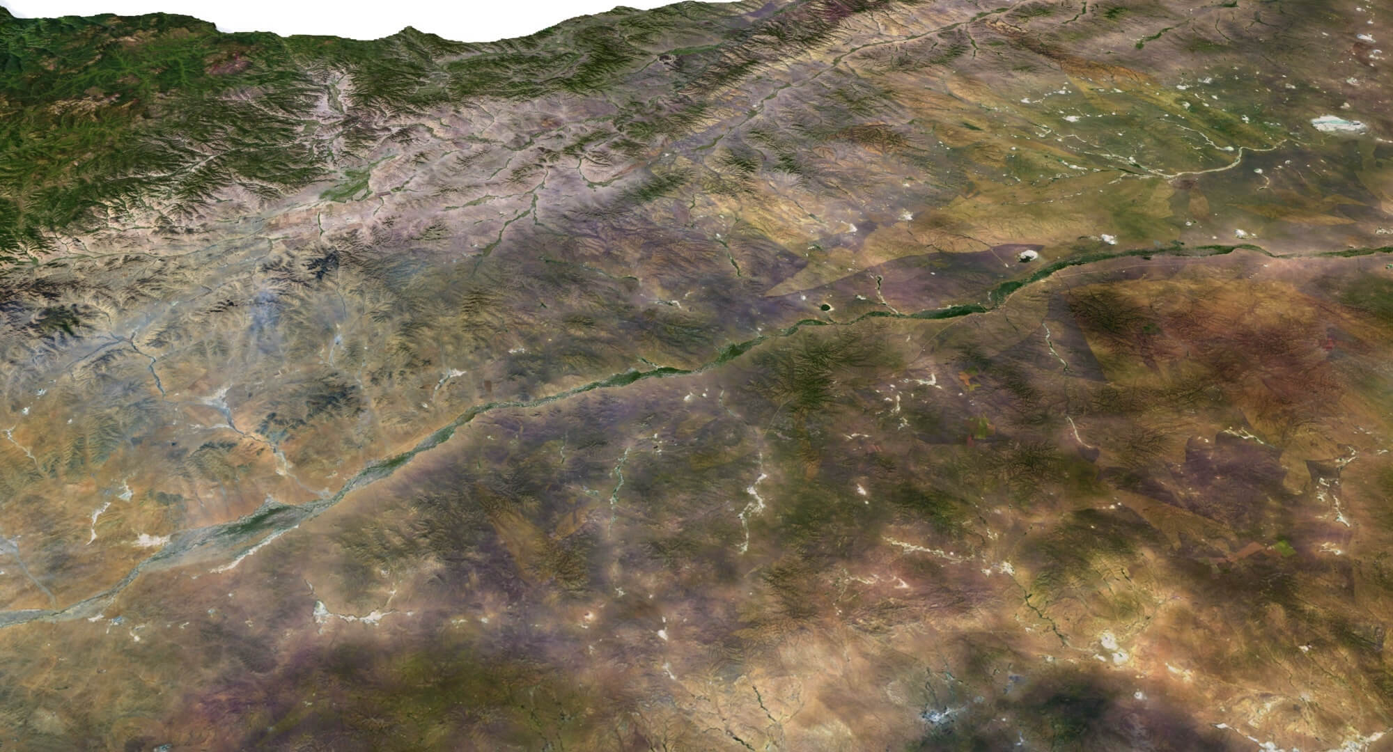 Mongolia Terrain 3D Map by Shustrik
