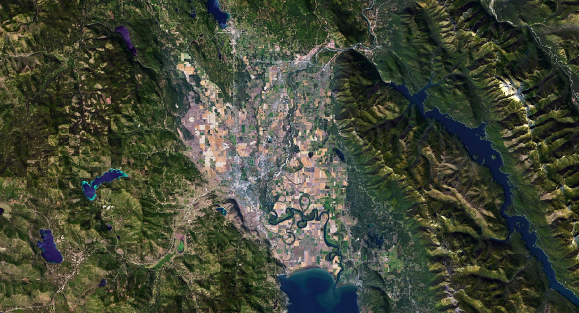 Montana State Terrain 3D Map by Shustrik