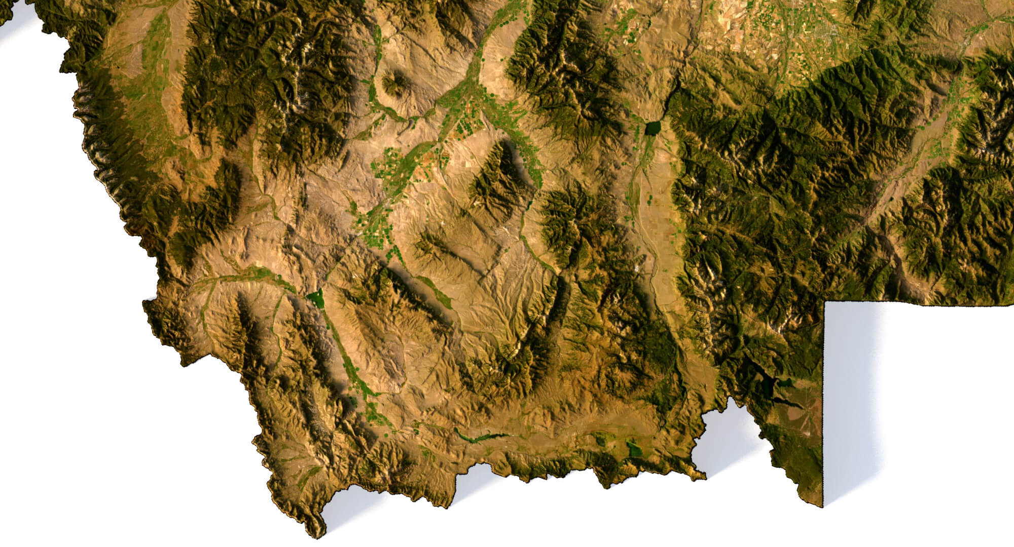 Montana Terrain - 3D Model by Shustrik