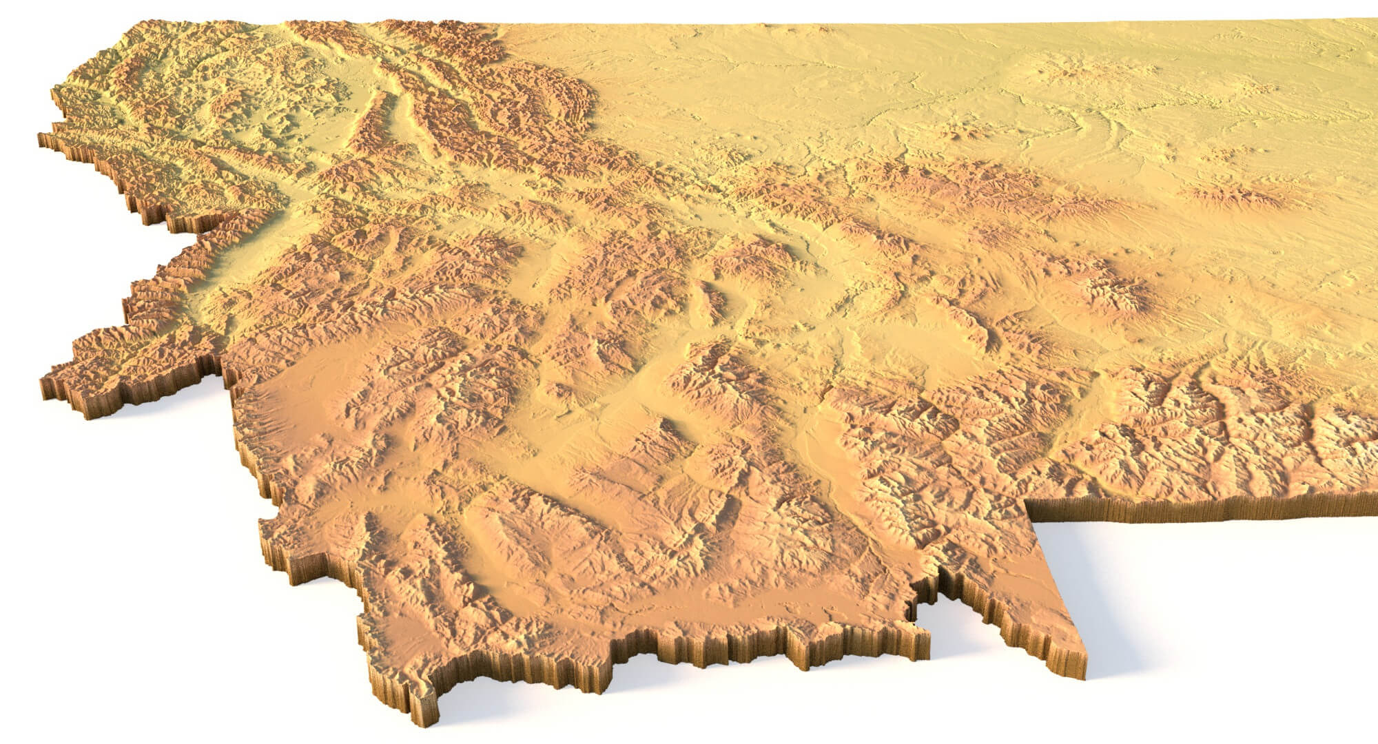 Montana Terrain - 3D Model by Shustrik