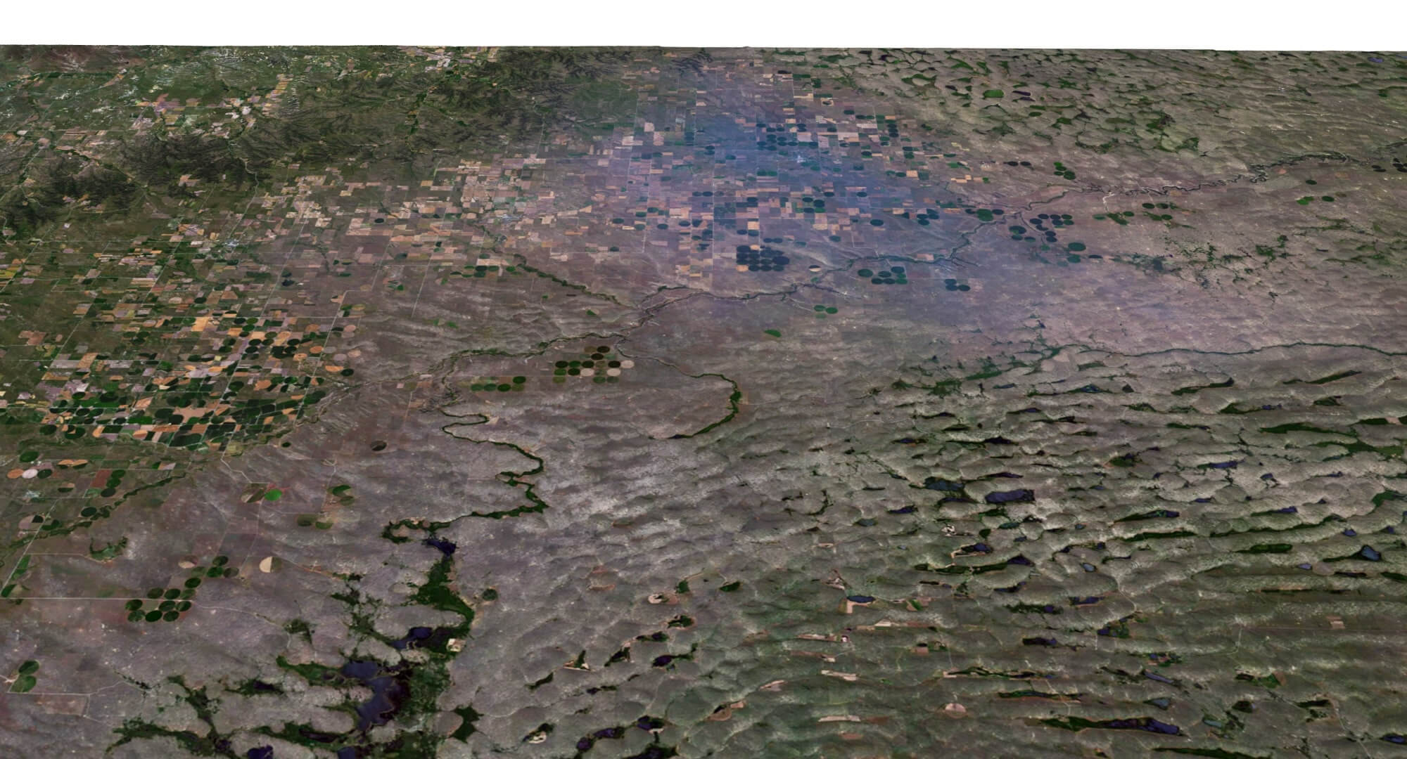 Nebraska State Terrain 3D Map by Shustrik