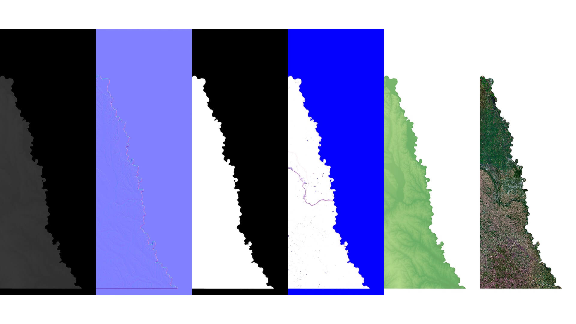 Nebraska State Terrain 3D Map by Shustrik
