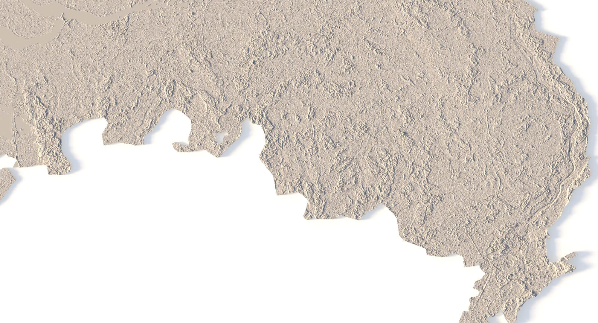 Netherlands Terrain for CNC, Printing and Design - 3D Print Model by ...