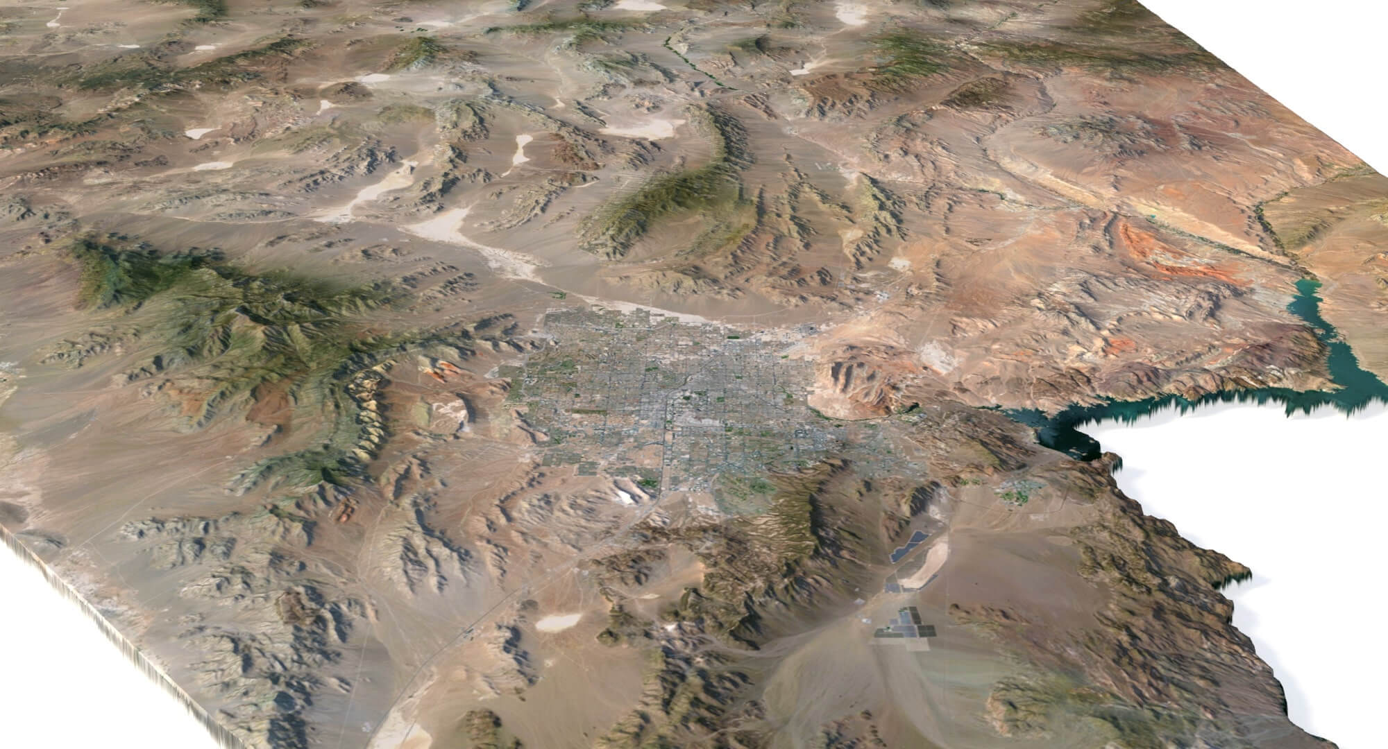 Nevada State Terrain 3D Map by Shustrik
