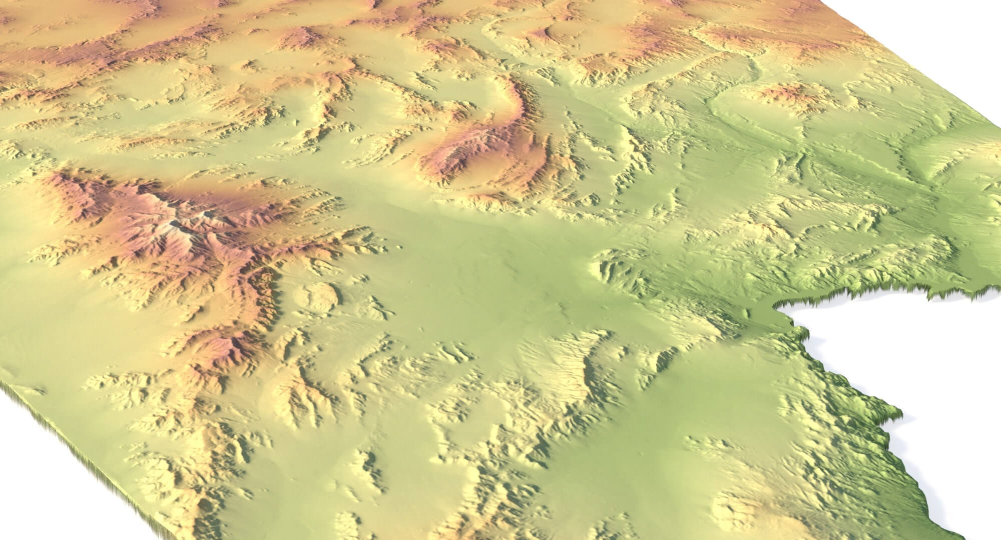 Nevada State Terrain 3D Map by Shustrik
