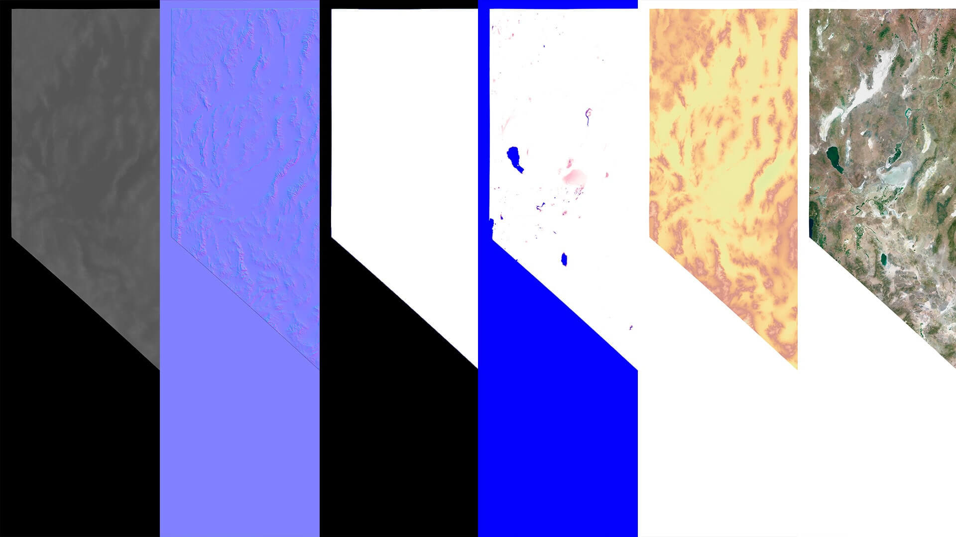 Nevada State Terrain 3D Map by Shustrik