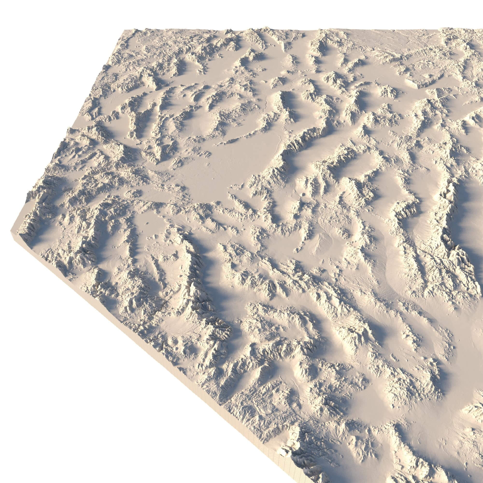 Nevada Topographic Map Stl Model by Shustrik