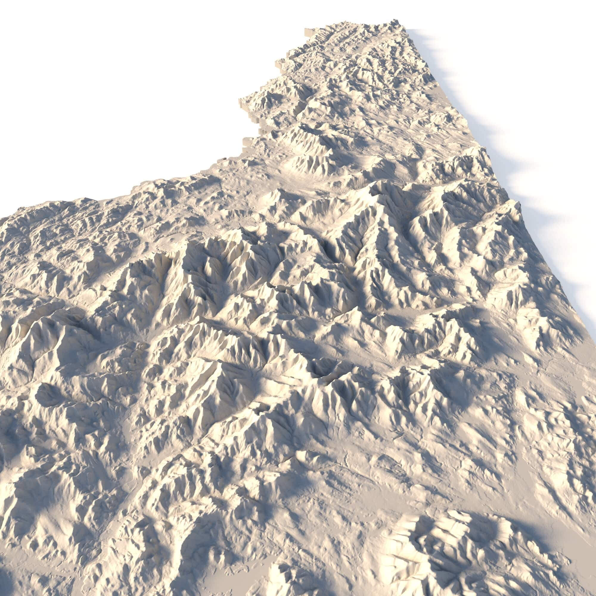 New Hampshire Topographic Map Stl Model by Shustrik