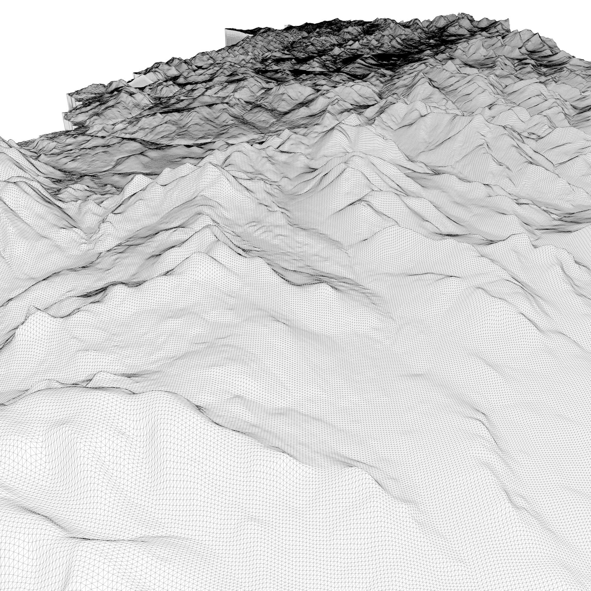 New Hampshire Topographic Map Stl Model by Shustrik