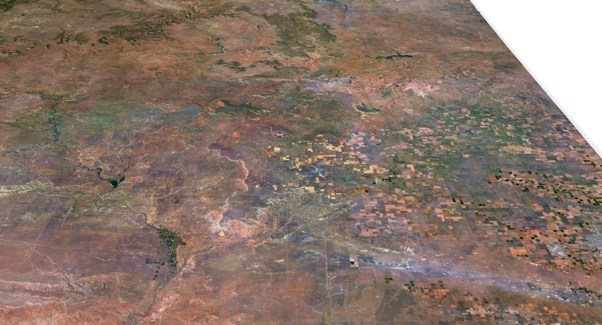 New Mexico State Terrain 3D Map by Shustrik