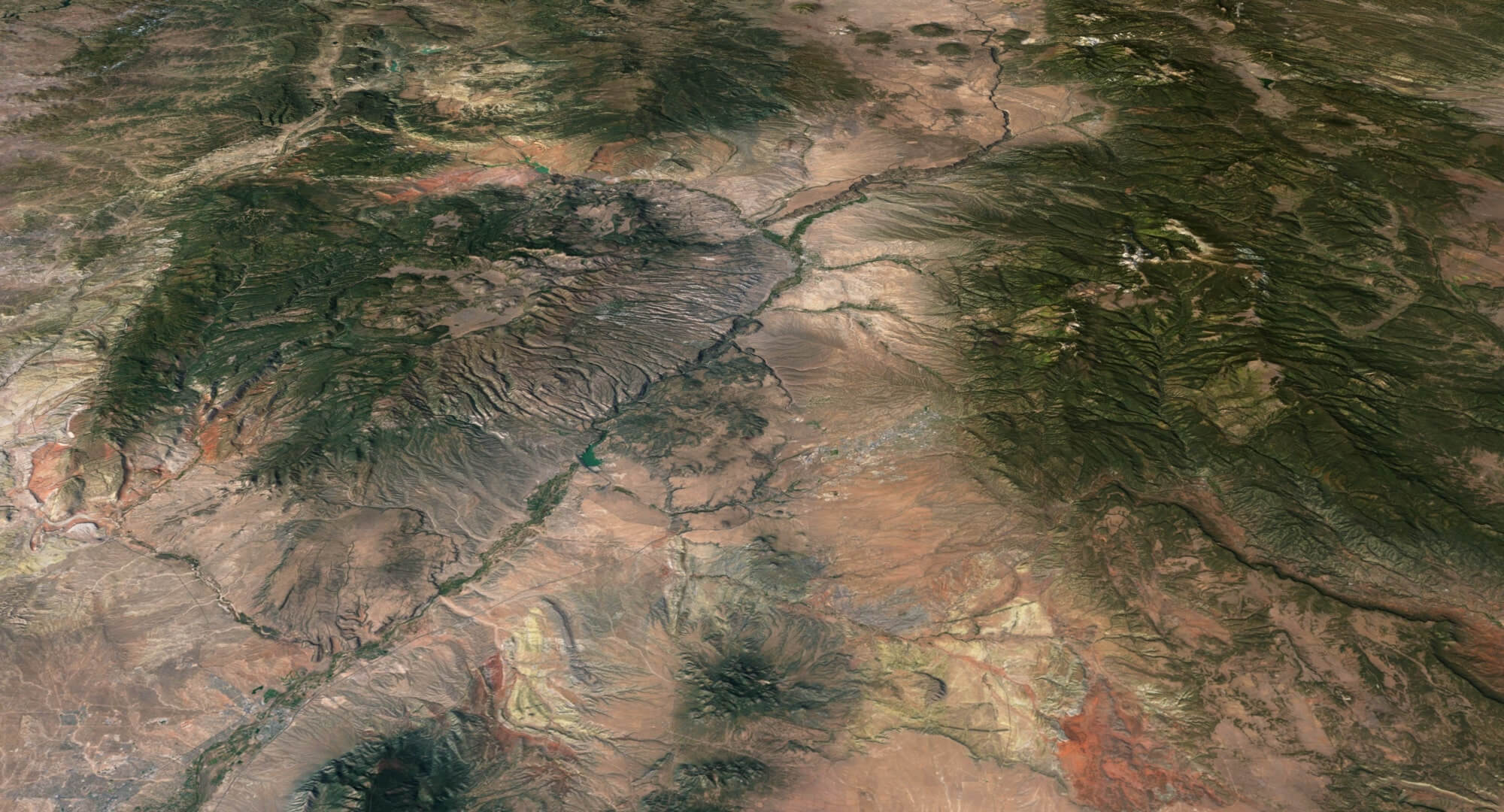 New Mexico State Terrain 3D Map by Shustrik