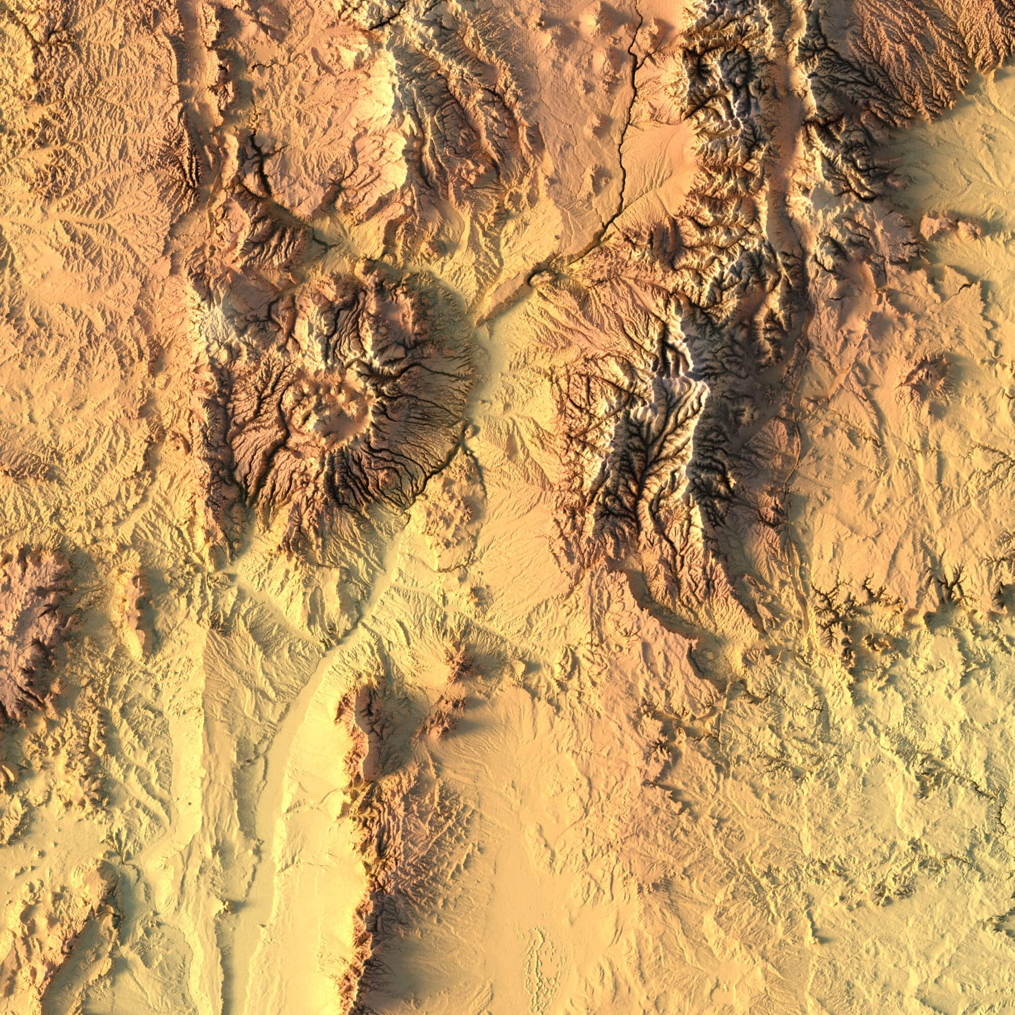 New Mexico Topographic Map Stl Model by Shustrik