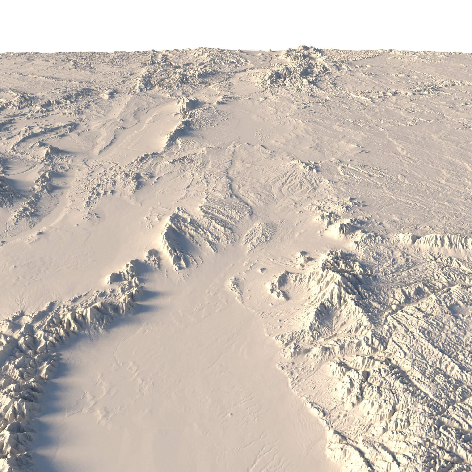 New Mexico Topographic Map Stl Model by Shustrik