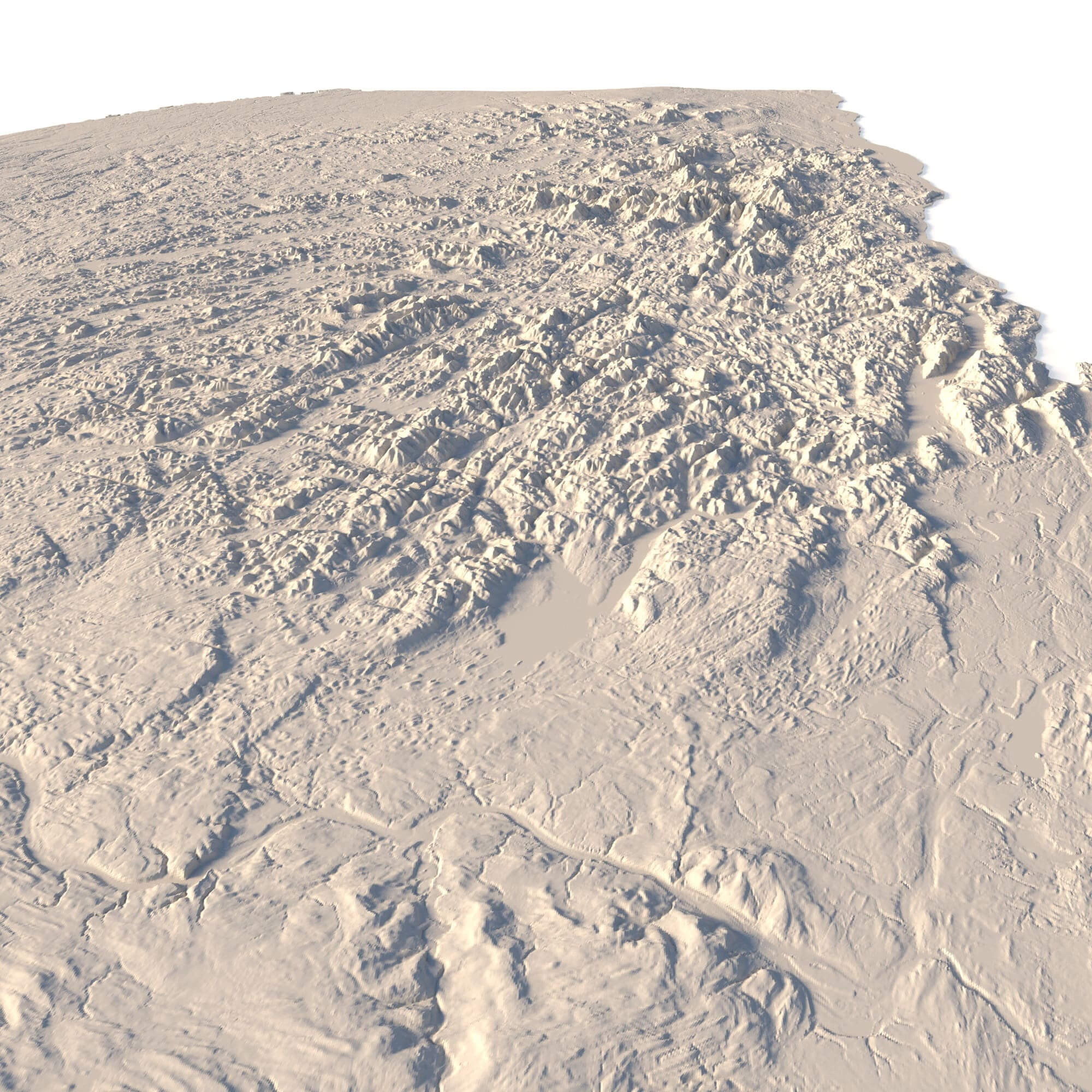 New York Topographic Map Stl Model by Shustrik