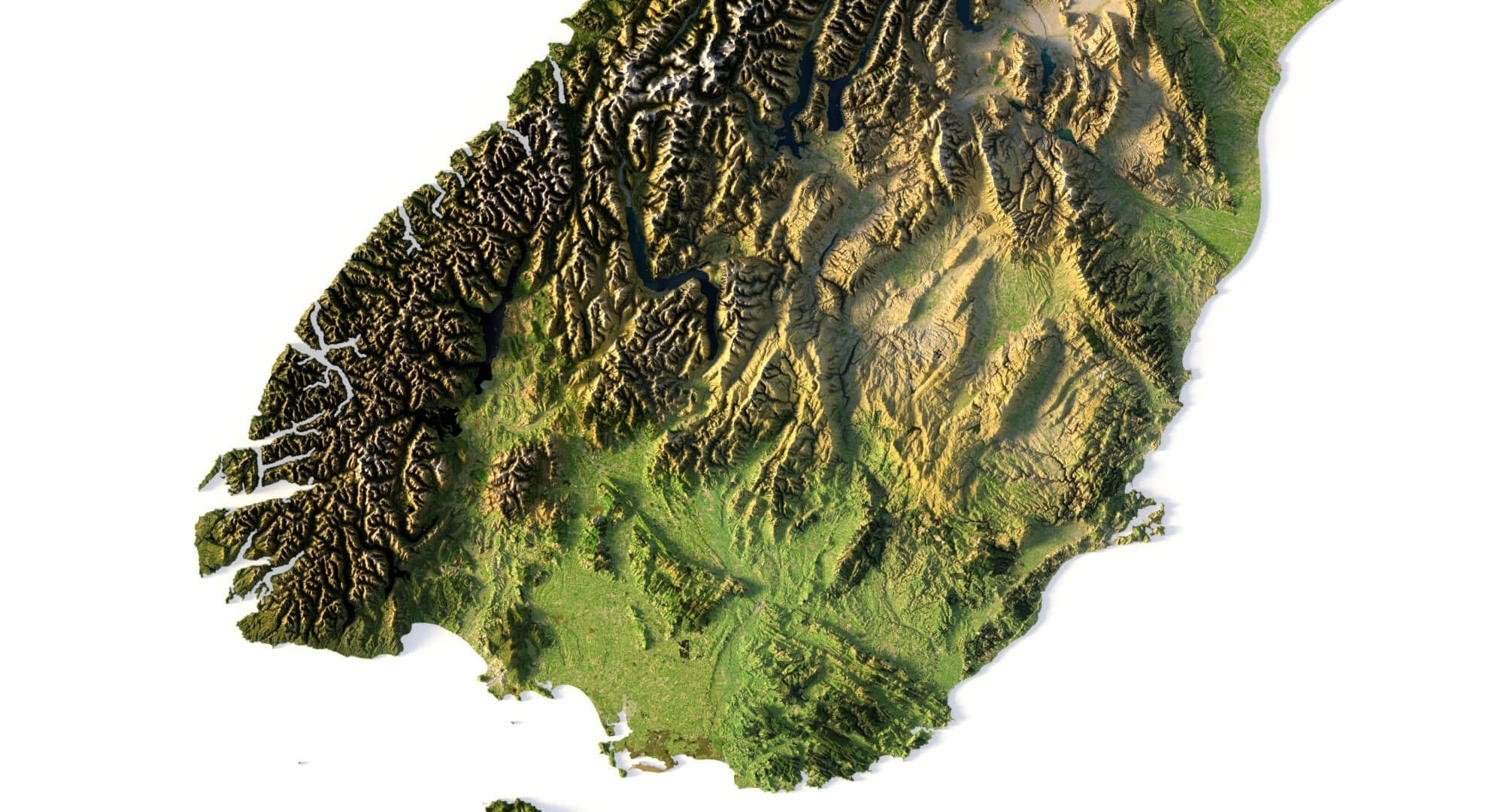 New Zealand Terrain - 3D Model by Shustrik