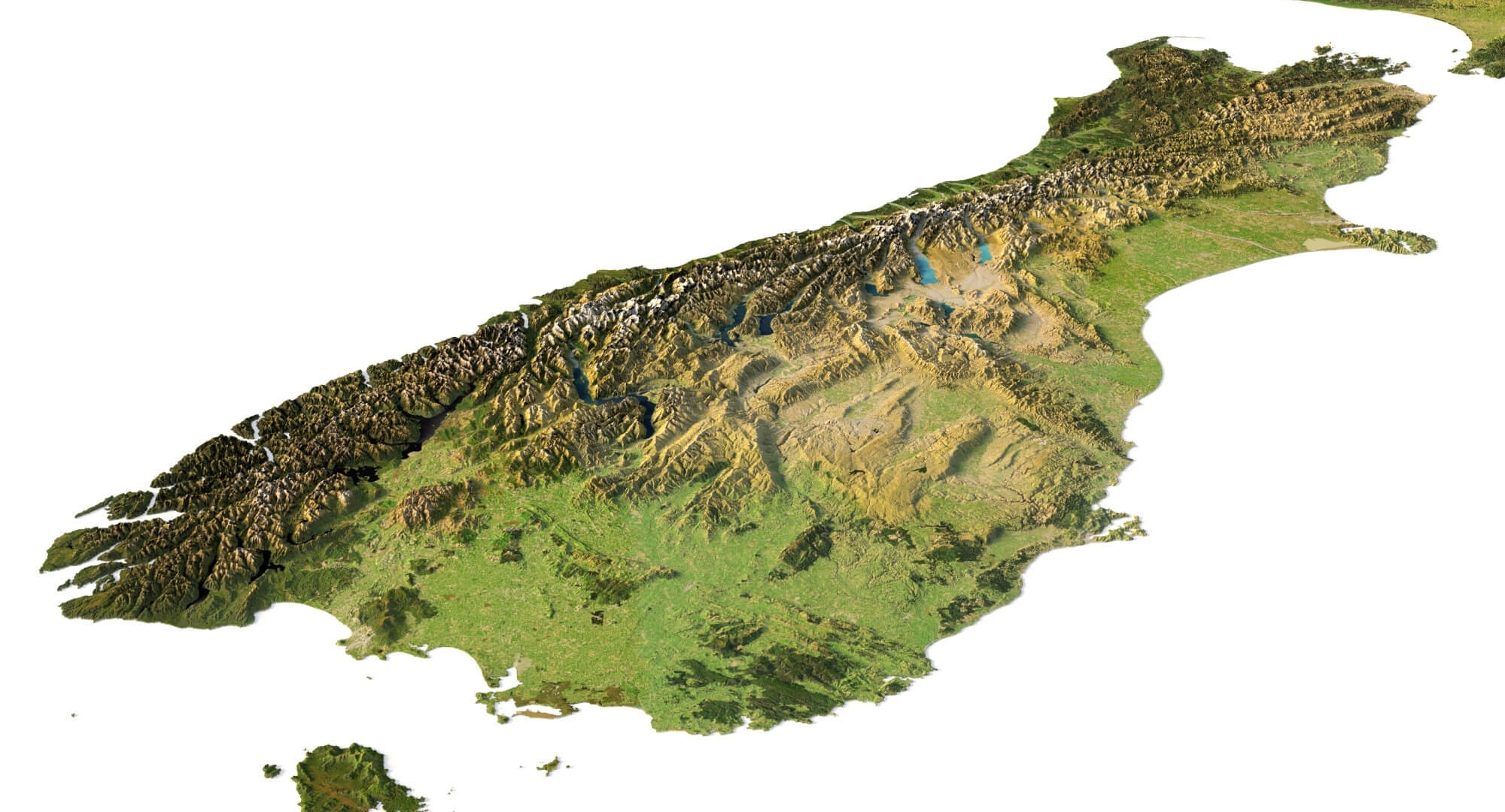 New Zealand Terrain - 3D Model by Shustrik