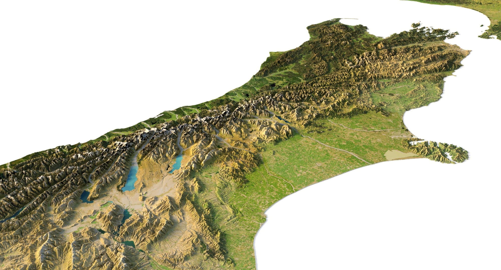 New Zealand Terrain - 3D Model by Shustrik