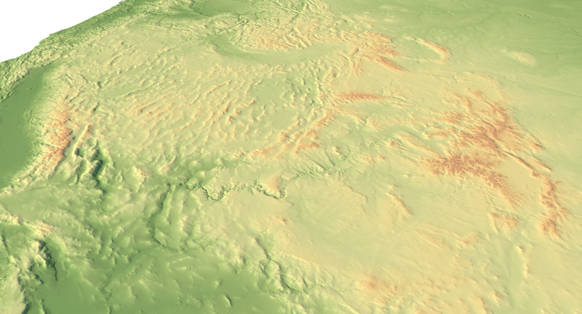 North America Terrain 3D Map by Shustrik