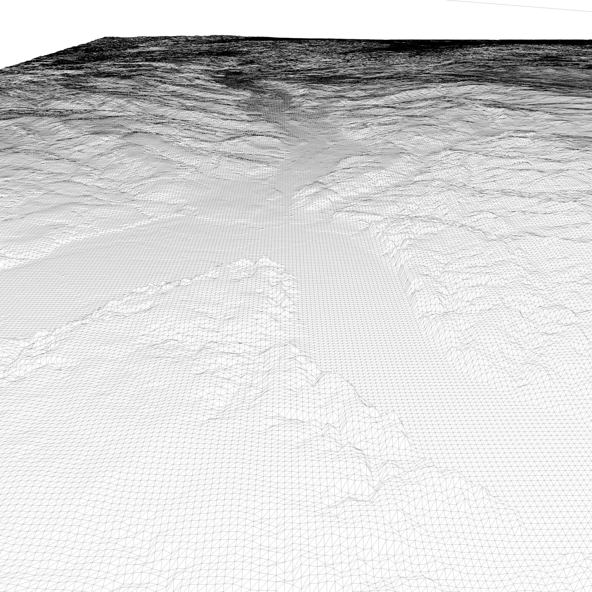 North Dakota Topographic Map Stl Model by Shustrik