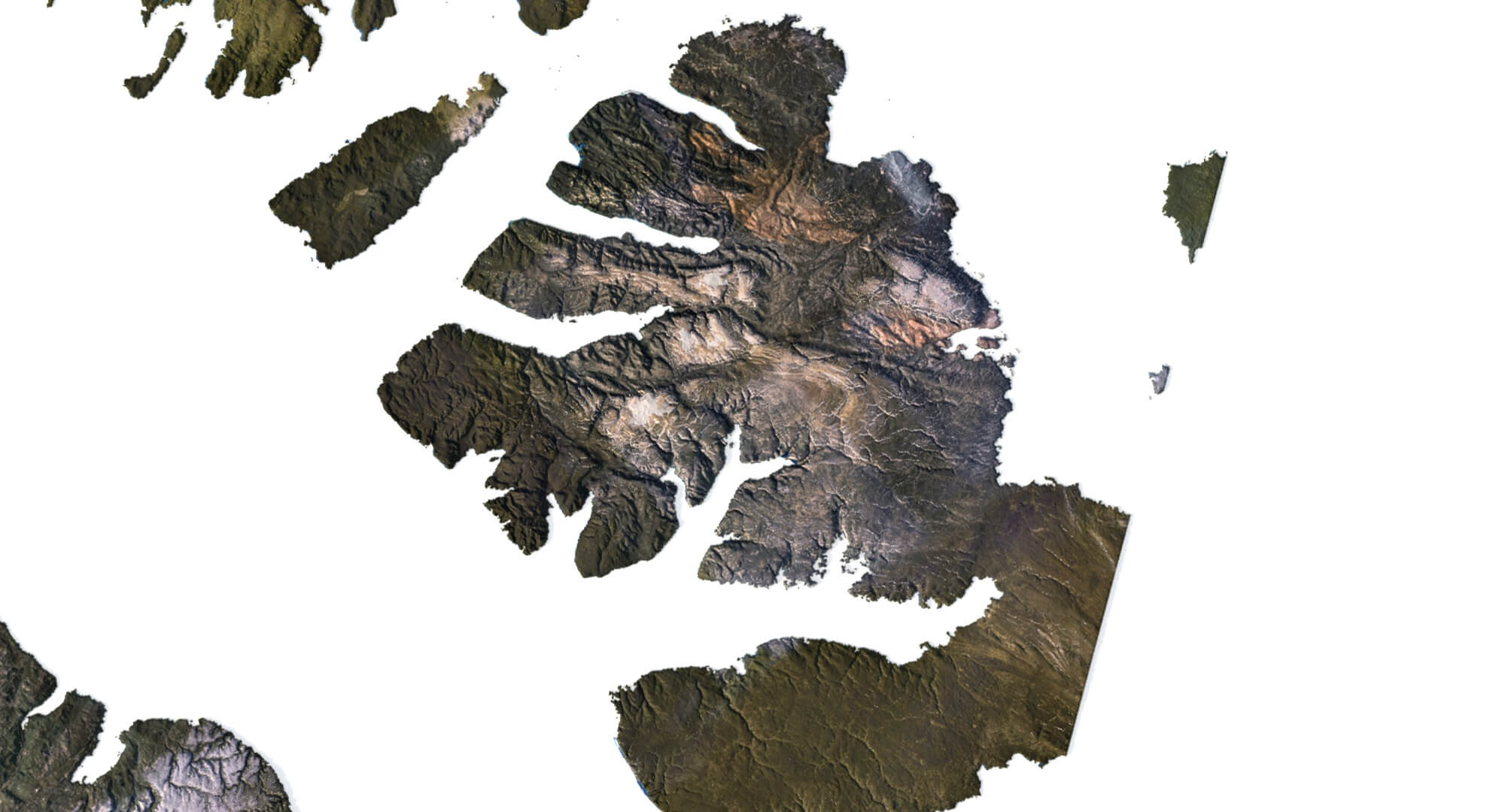 Northwest Territories Terrain 3D Map by Shustrik