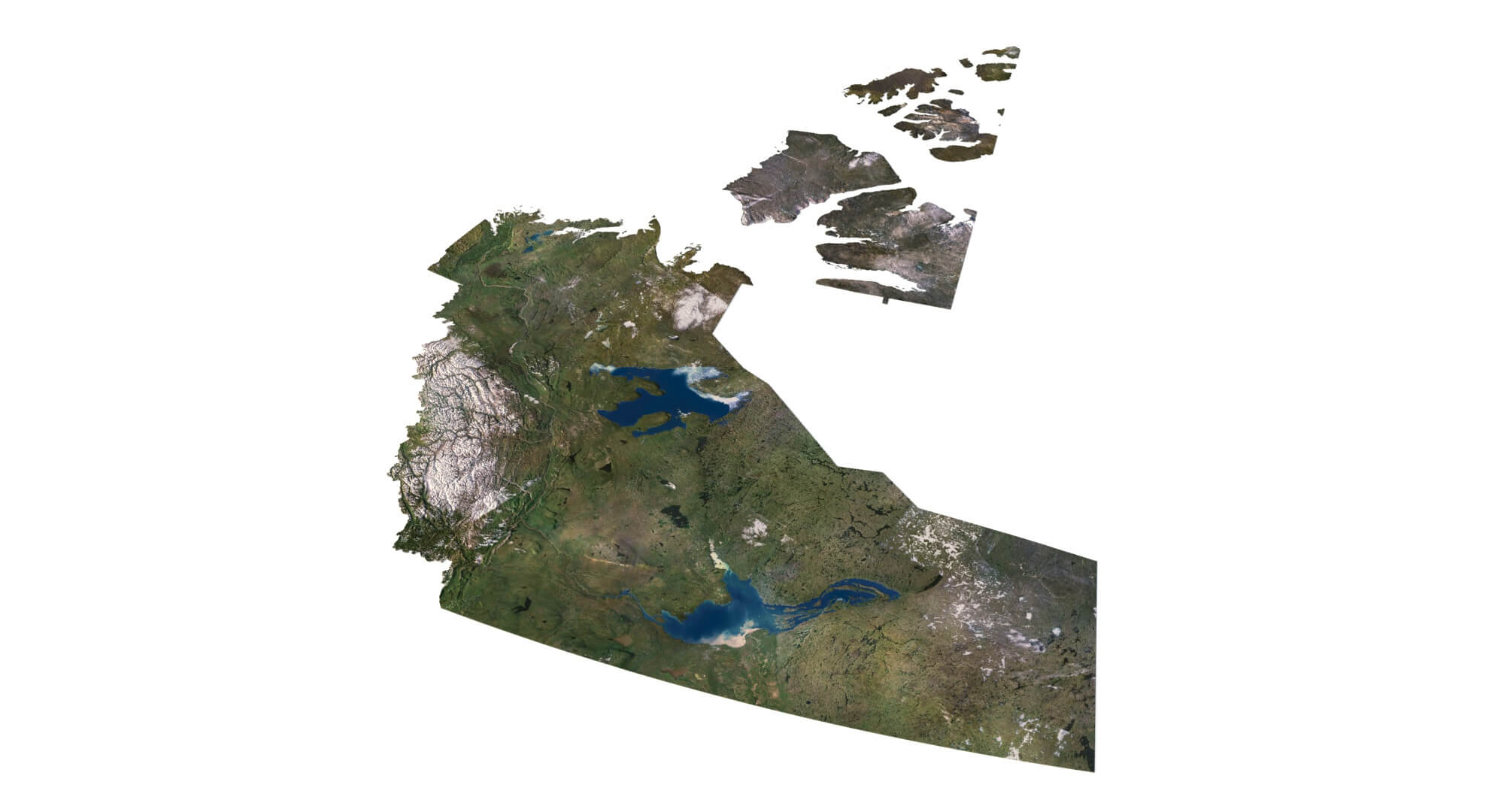 Northwest Territories Terrain 3D Map by Shustrik
