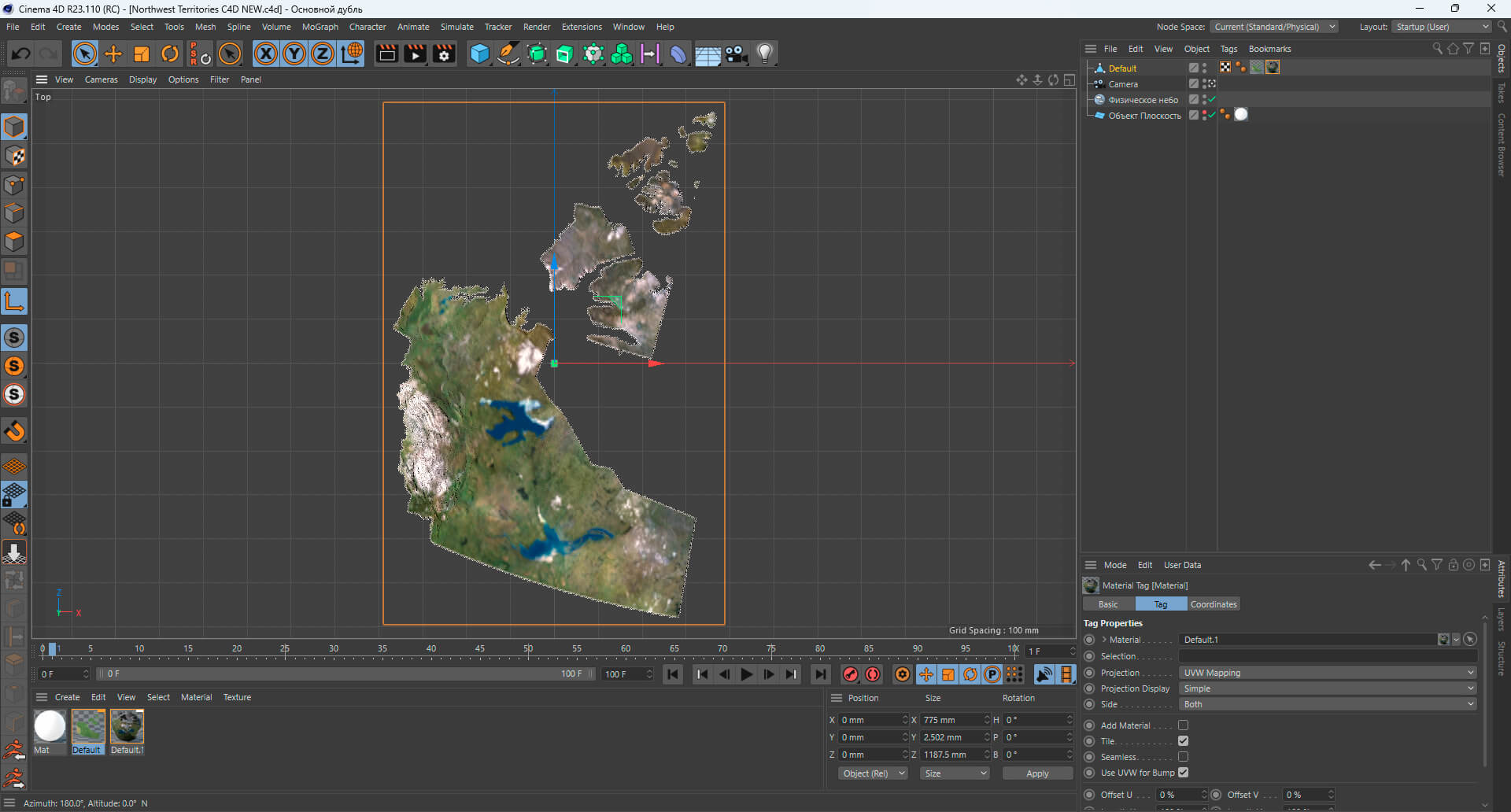 Northwest Territories Terrain 3D Map by Shustrik