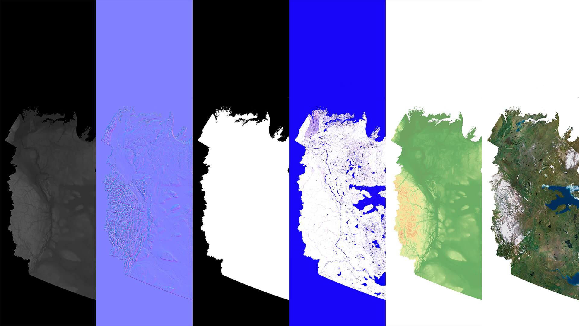 Northwest Territories Terrain 3D Map by Shustrik