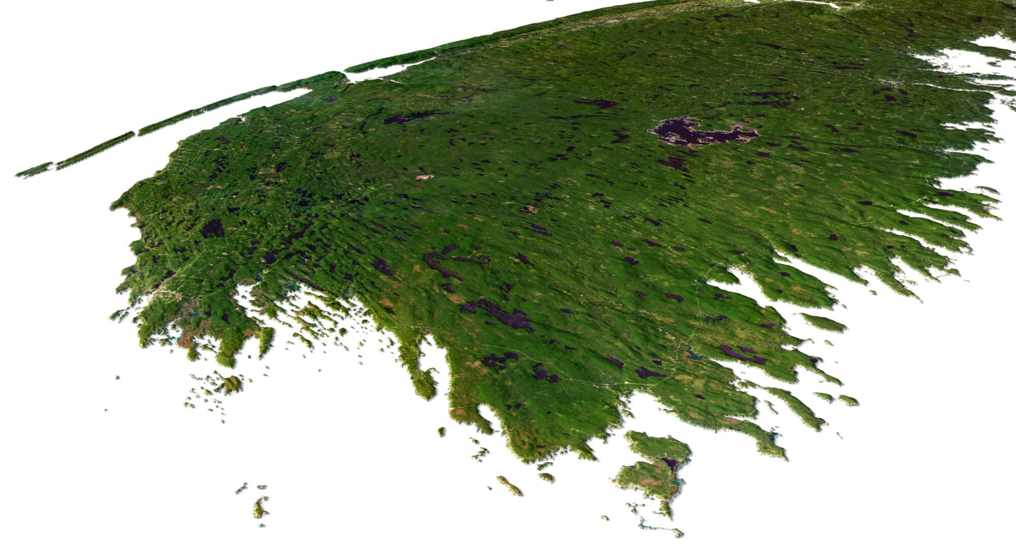 Nova Scotia Terrain 3D Map by Shustrik