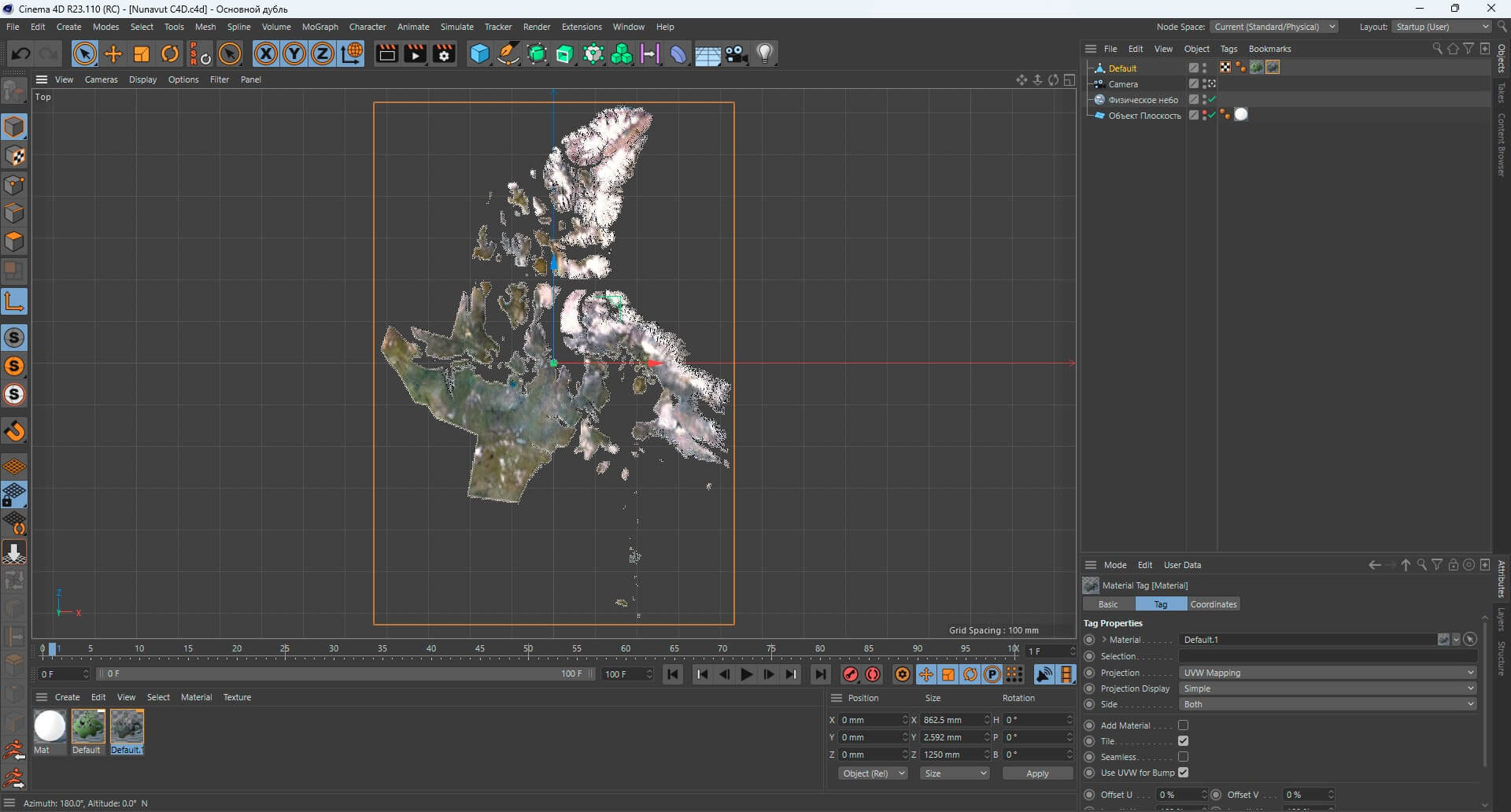 Nunavut Terrain 3D Map by Shustrik
