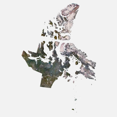 Nunavut Terrain 3D Map by Shustrik