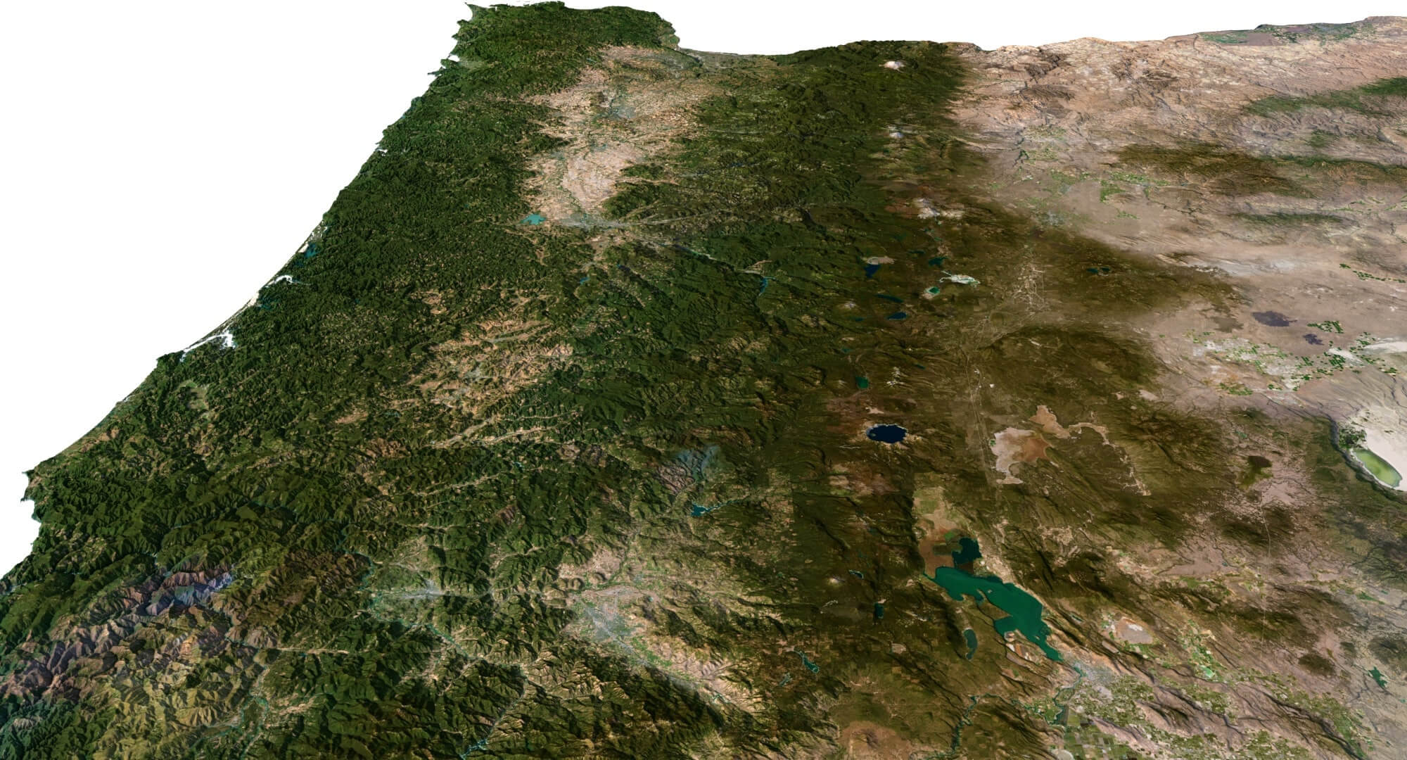 Oregon State Terrain 3D Map by Shustrik