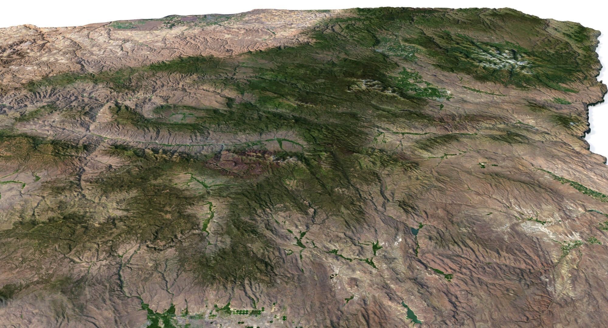 Oregon State Terrain 3D Map by Shustrik
