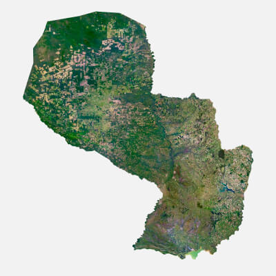Paraguay Terrain 3D Map by Shustrik