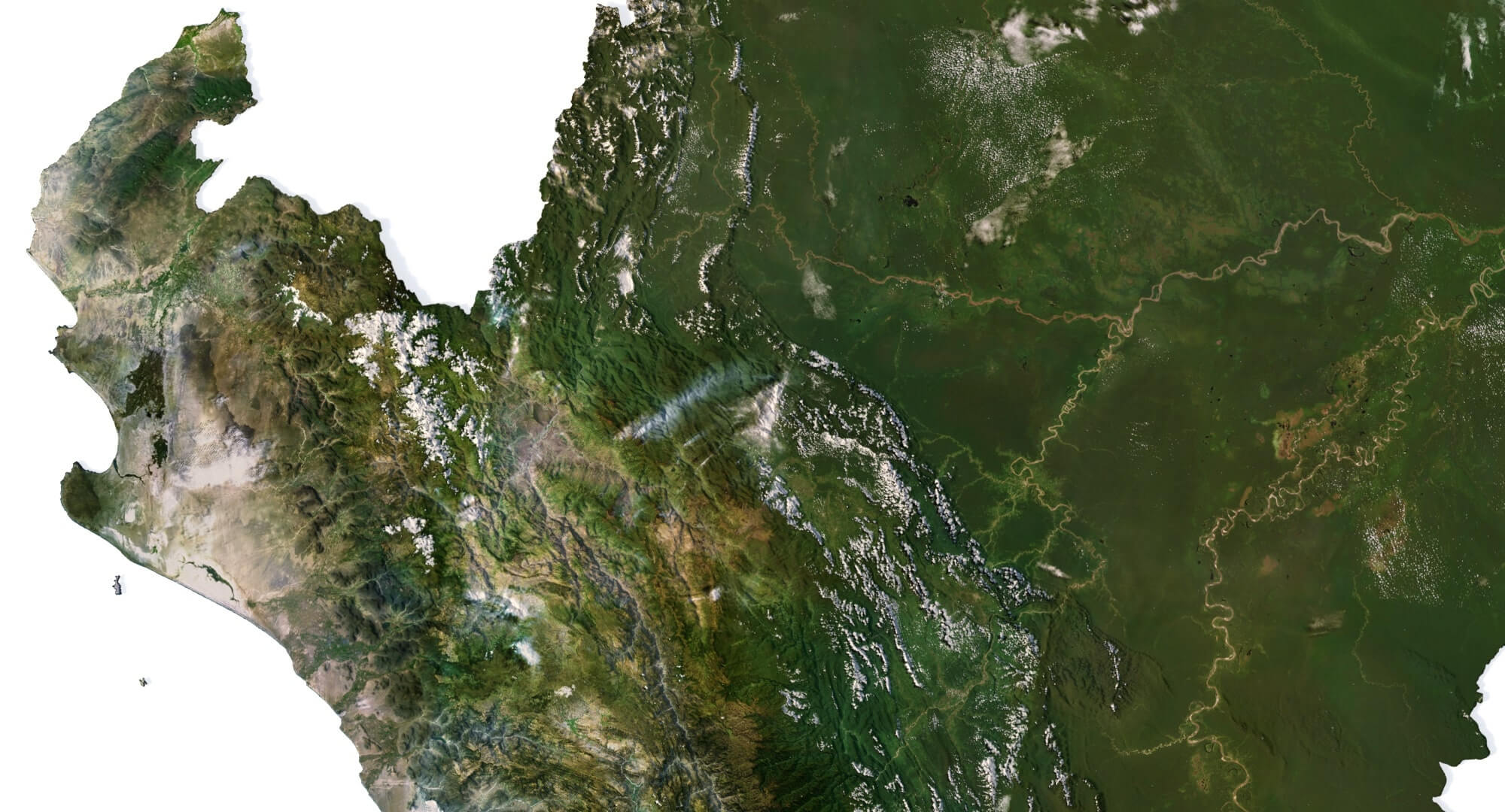 Peru Terrain 3D Map 3D Model by Shustrik