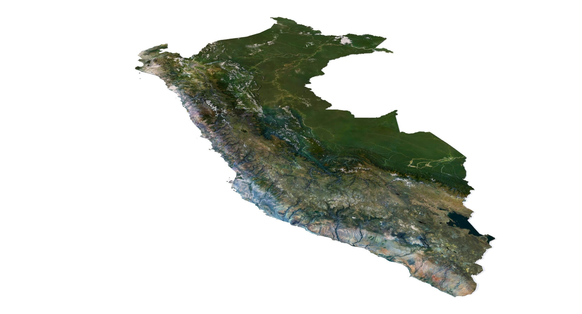 Peru Terrain 3D Map 3D Model by Shustrik